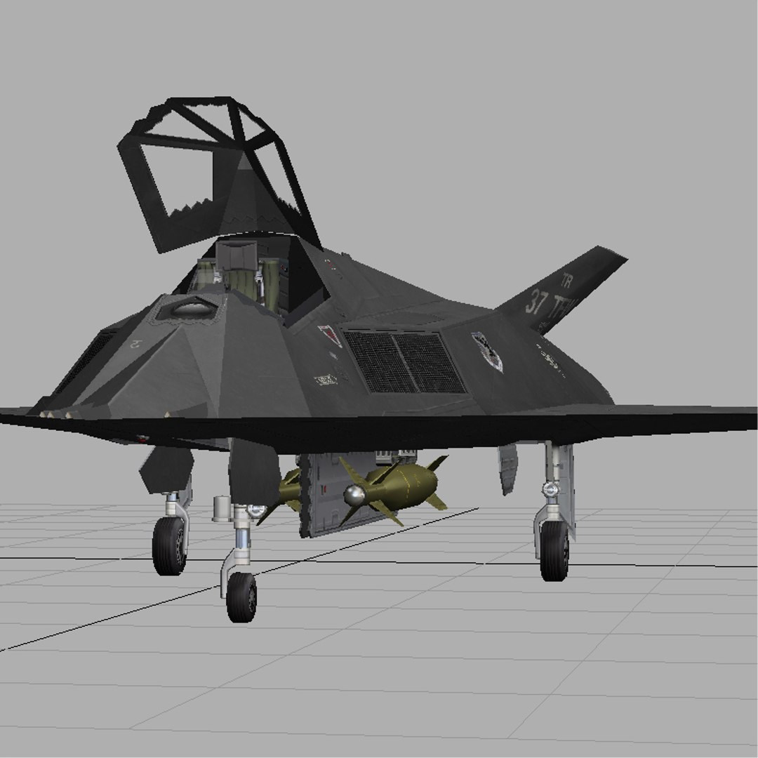 Stealth Military Jet 3d Model