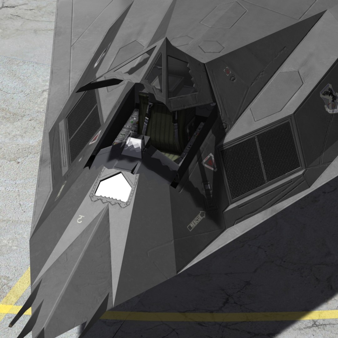 Stealth Military Jet 3d Model