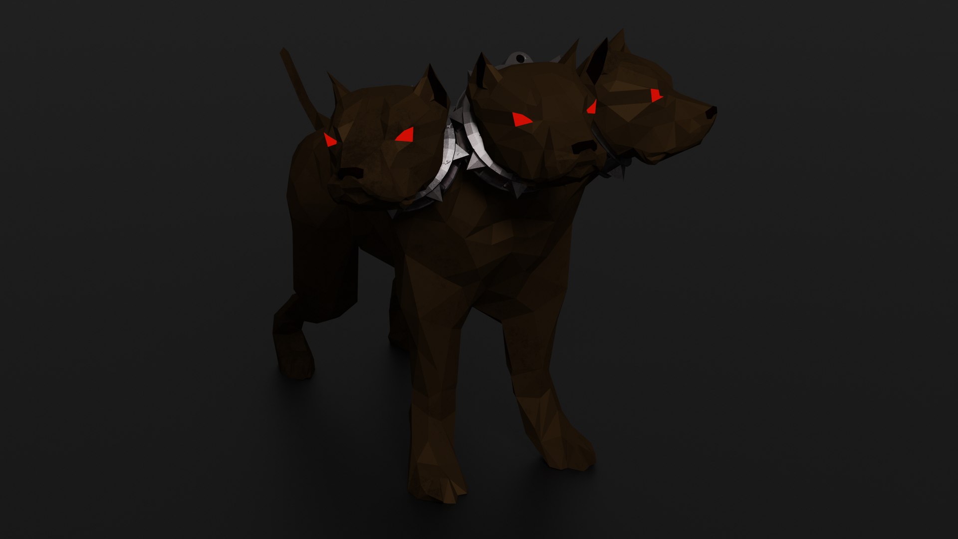 Cerberus Hellhound Dog Hound Of Hades Beast Monster Rigged 3D Model ...