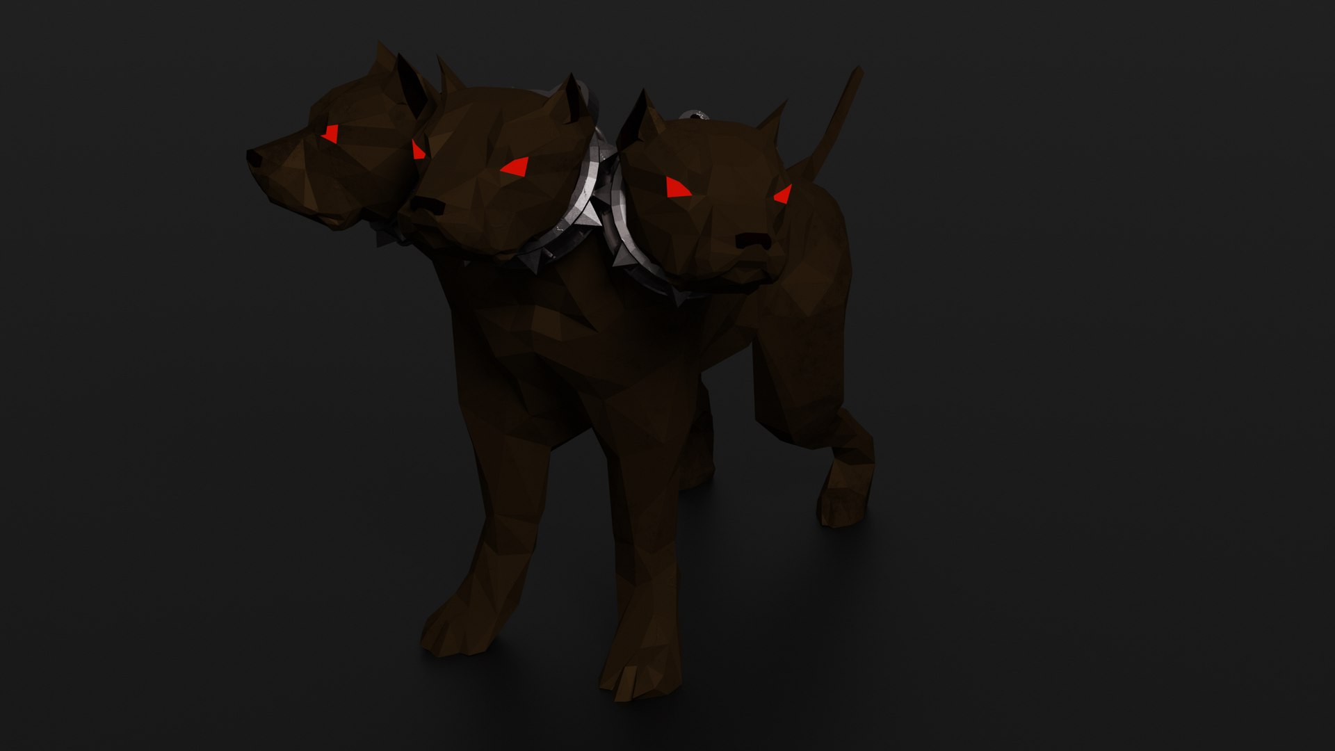 Cerberus Hellhound Dog Hound Of Hades Beast Monster Rigged 3D Model ...