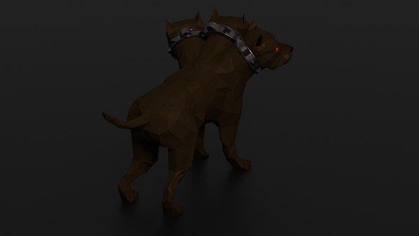 Cerberus Hellhound dog Hound of Hades Beast Monster Rigged Modelo 3D ...