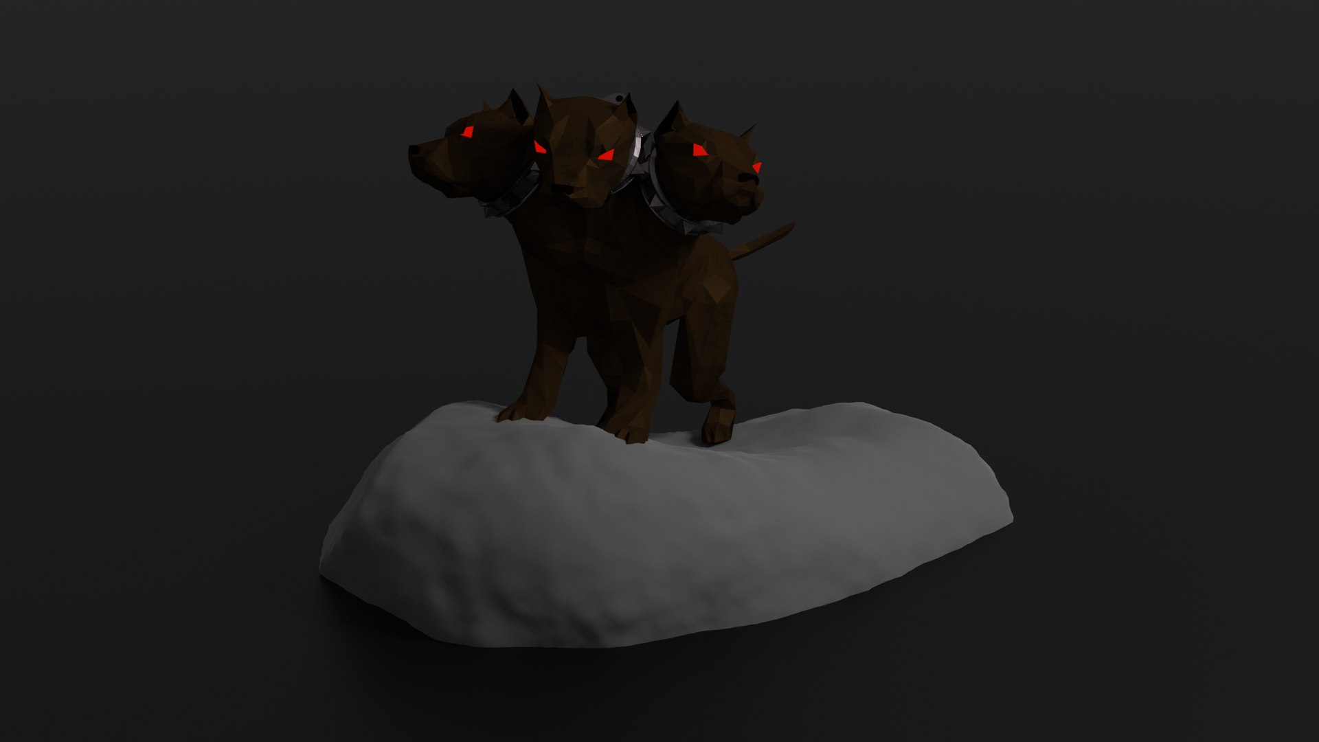 Cerberus Hellhound Dog Hound Of Hades Beast Monster Rigged 3D Model - TurboSquid 2068410
