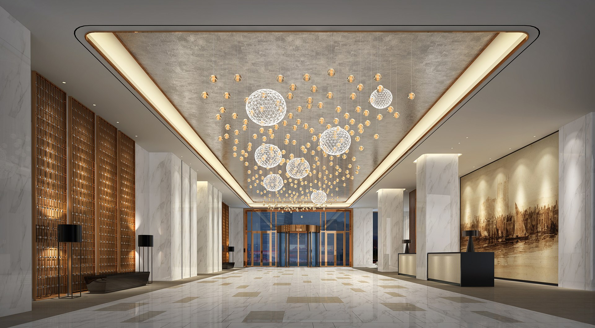 3D Lobby Interiors V-ray - TurboSquid 1614917