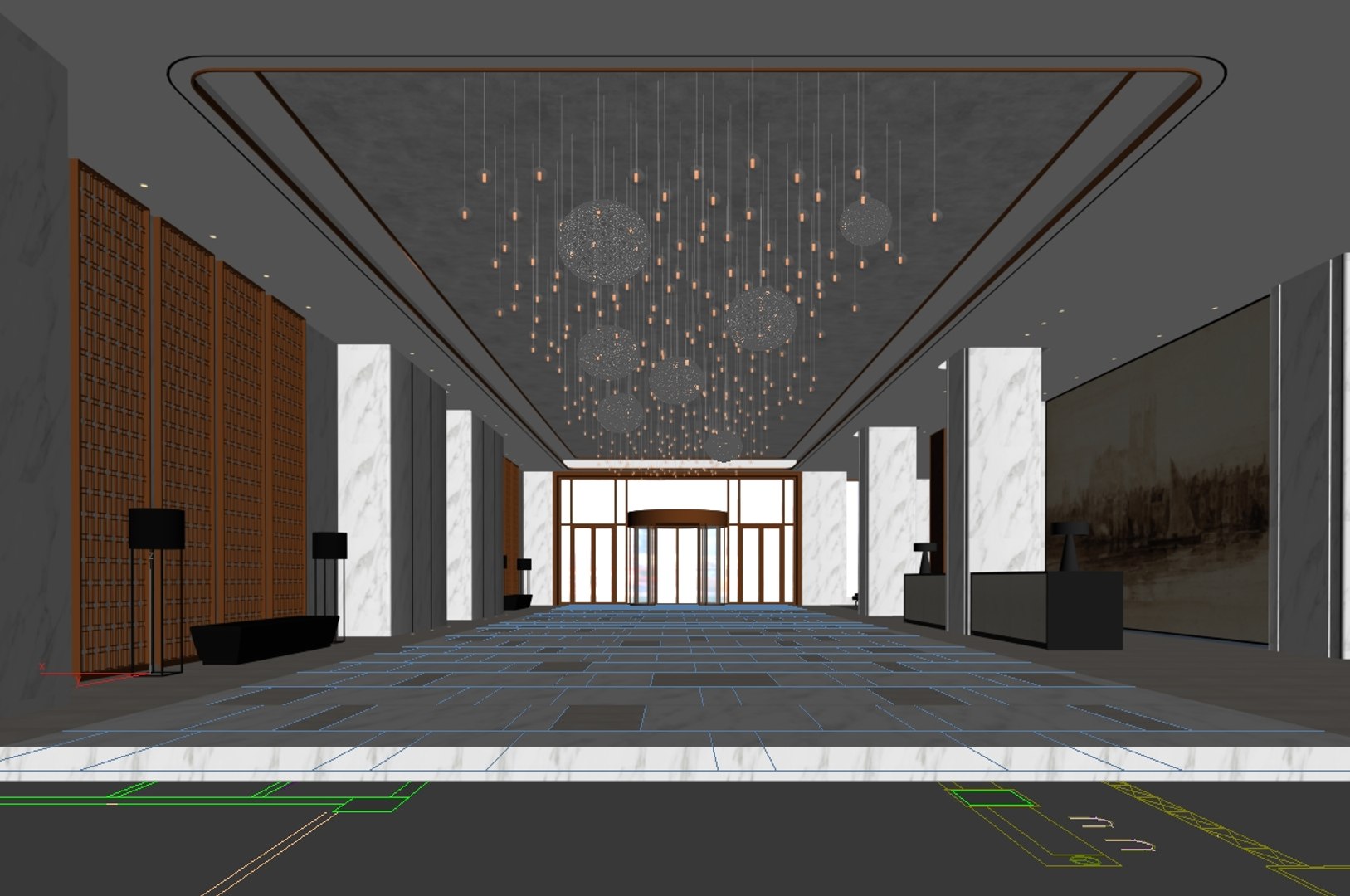 3D Lobby Interiors V-ray - TurboSquid 1614917