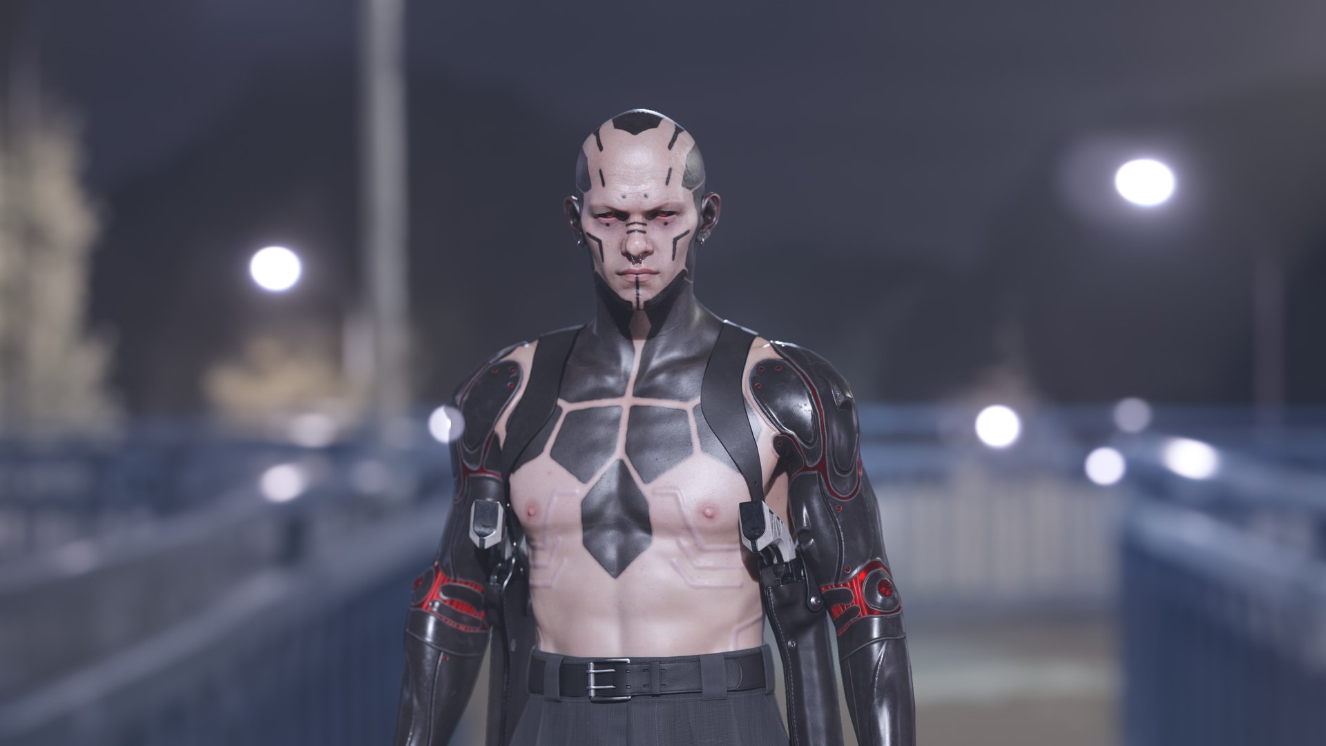 3D Model Cyberpunk Character - TurboSquid 2008769