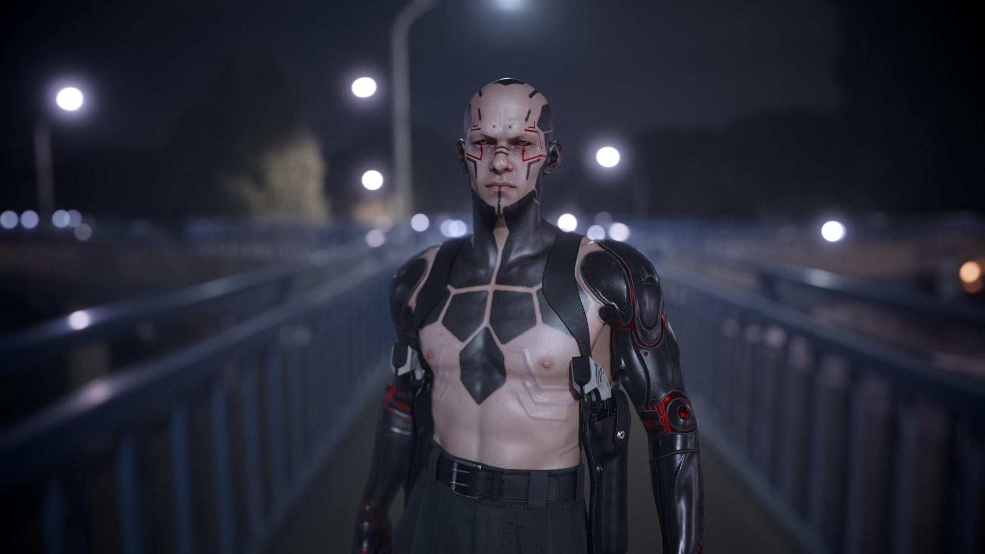 3D Model Cyberpunk Character - TurboSquid 2008769