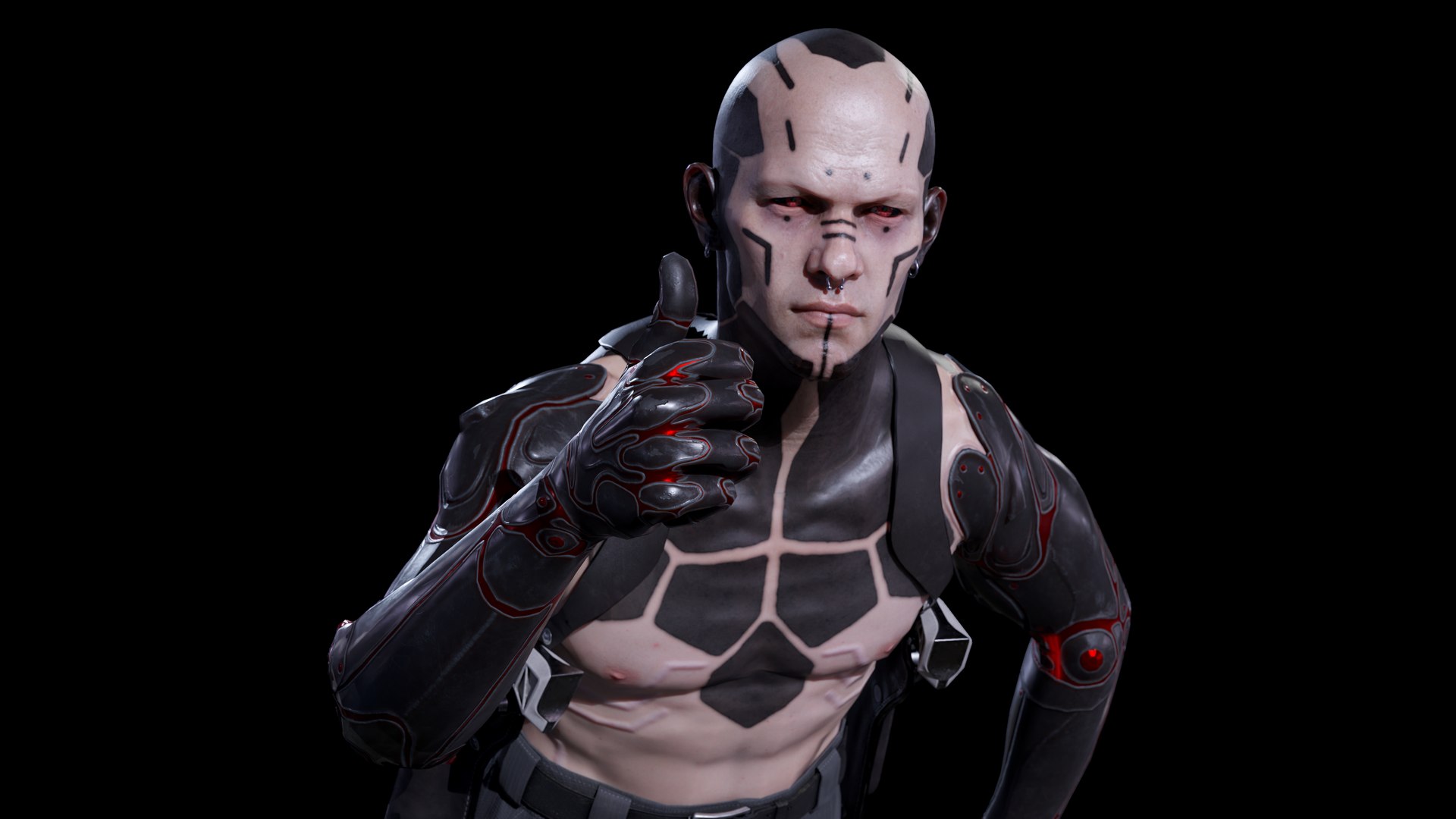 3D Model Cyberpunk Character - TurboSquid 2008769