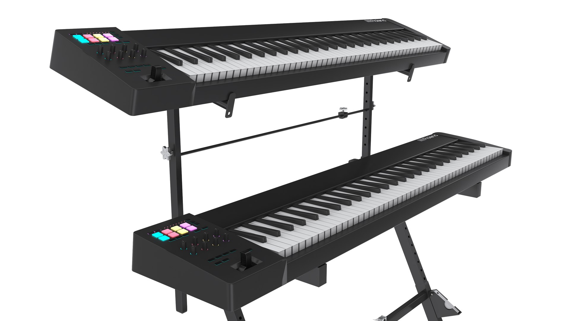 Roland Midi Keyboard And Stand 3D Model - TurboSquid 2218542