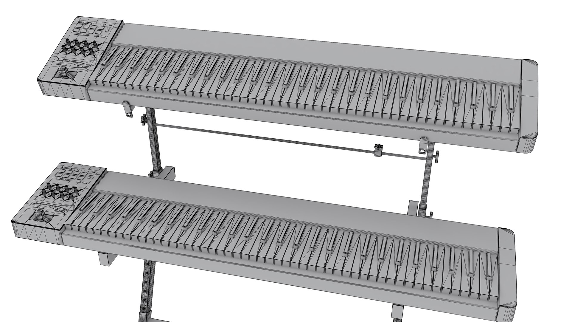 Roland Midi Keyboard And Stand 3D Model - TurboSquid 2218542