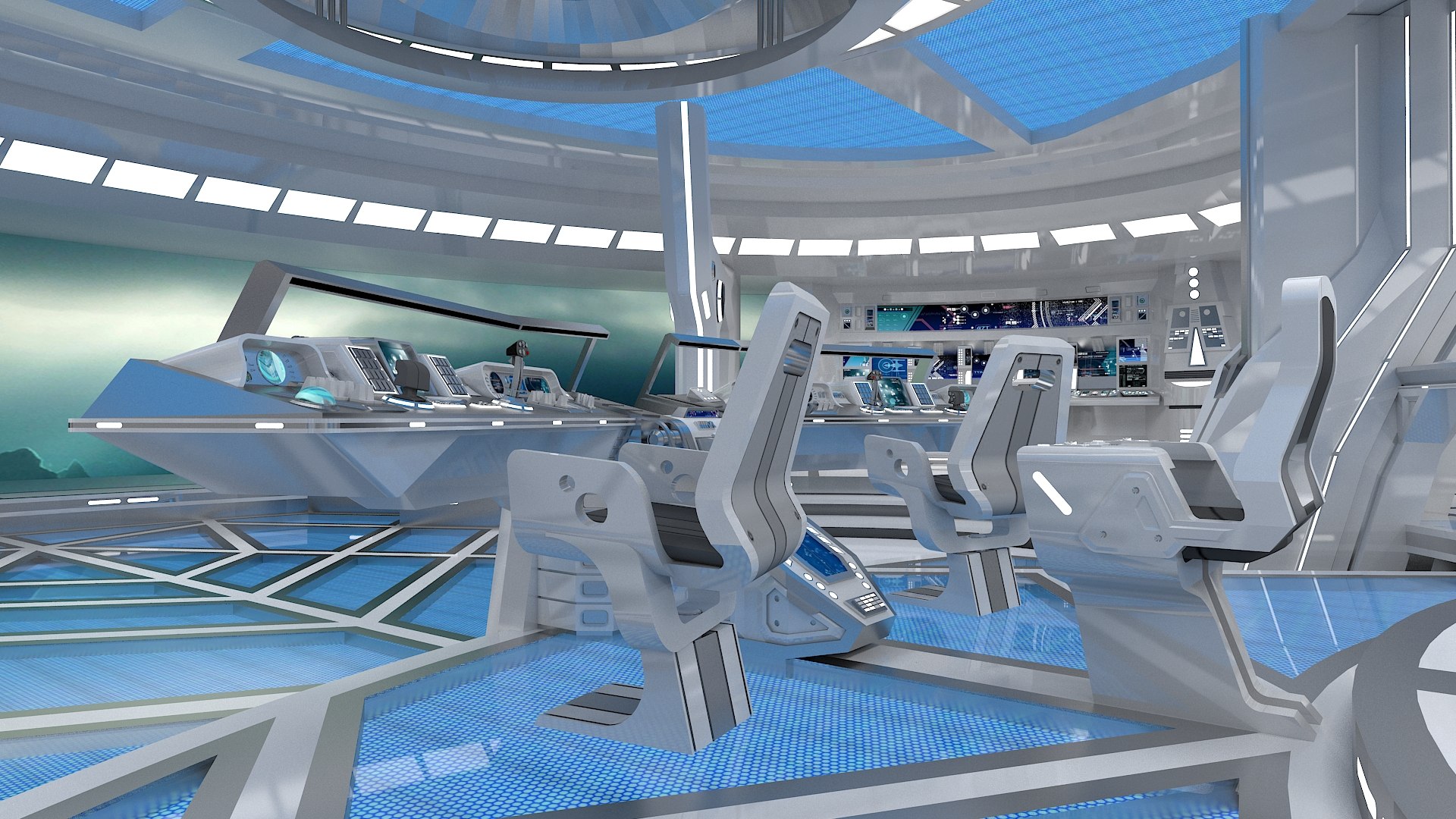3D Sci Fi Interior 02 - TurboSquid 2179559
