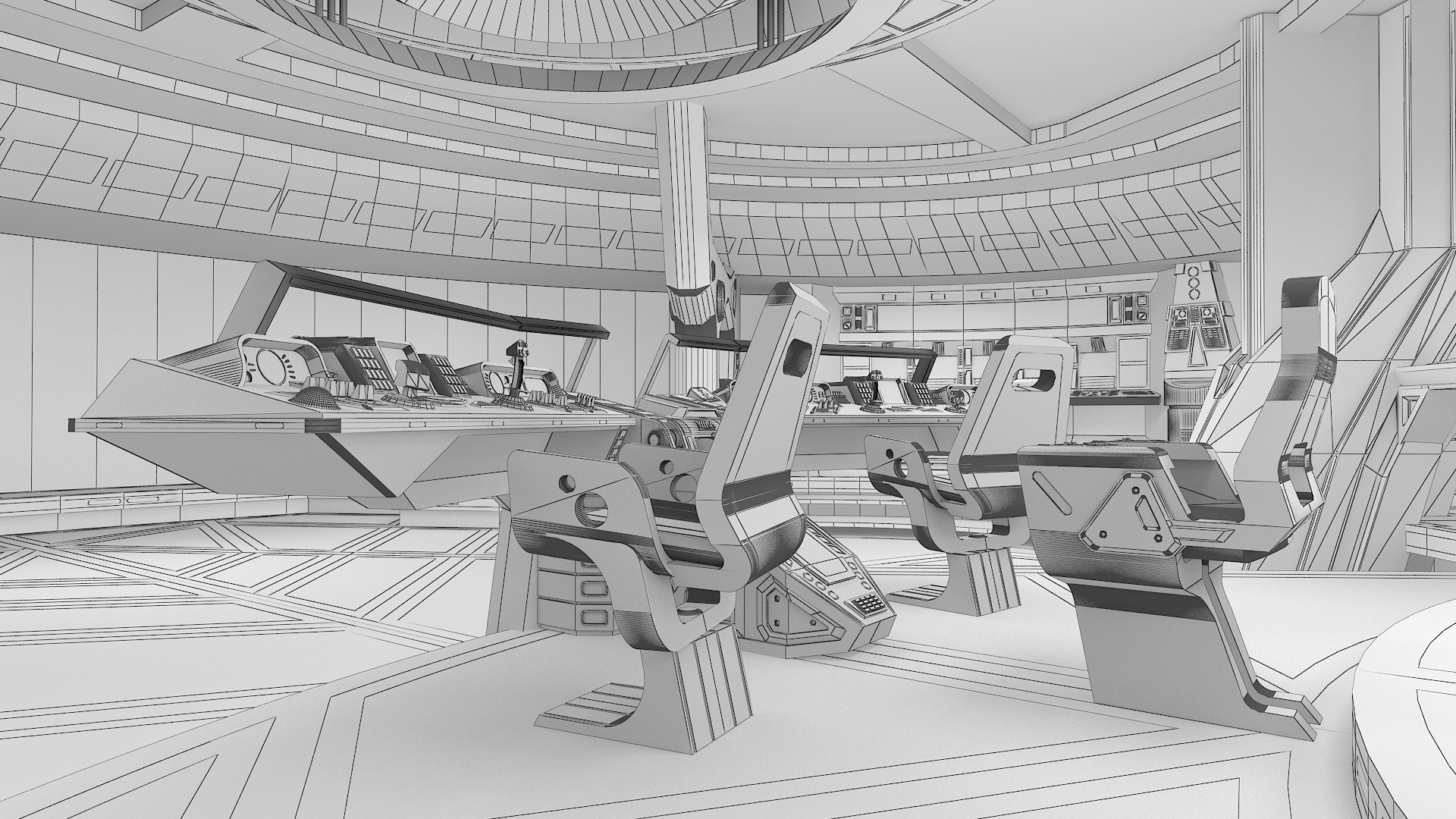 3D Sci Fi Interior 02 - TurboSquid 2179559