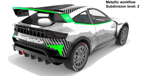 3D FC1-X Electric Rallycross SUV Travis Pastrana Vermont Sports Car ...