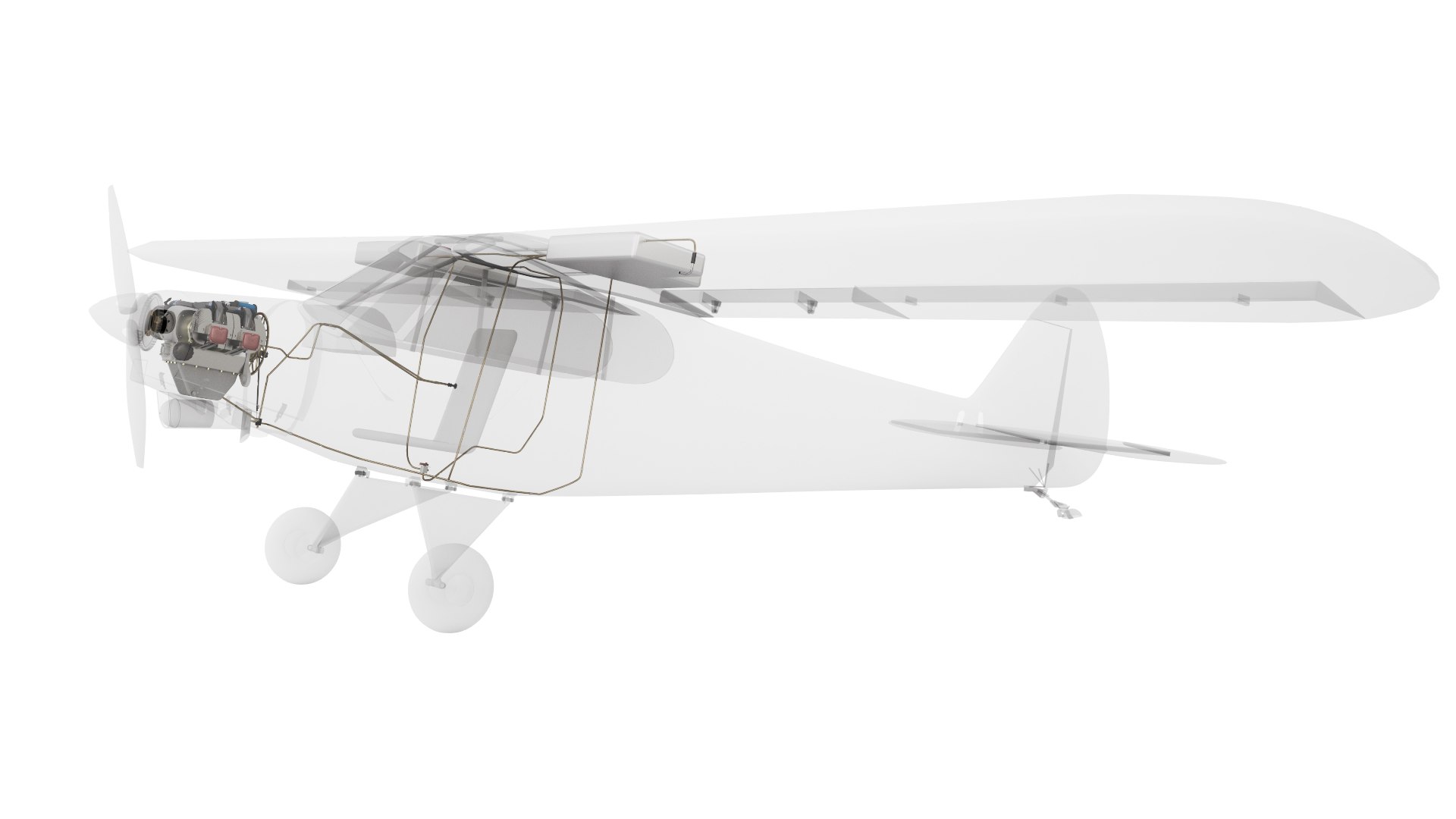 Plane Fuel System 3D - TurboSquid 2243225