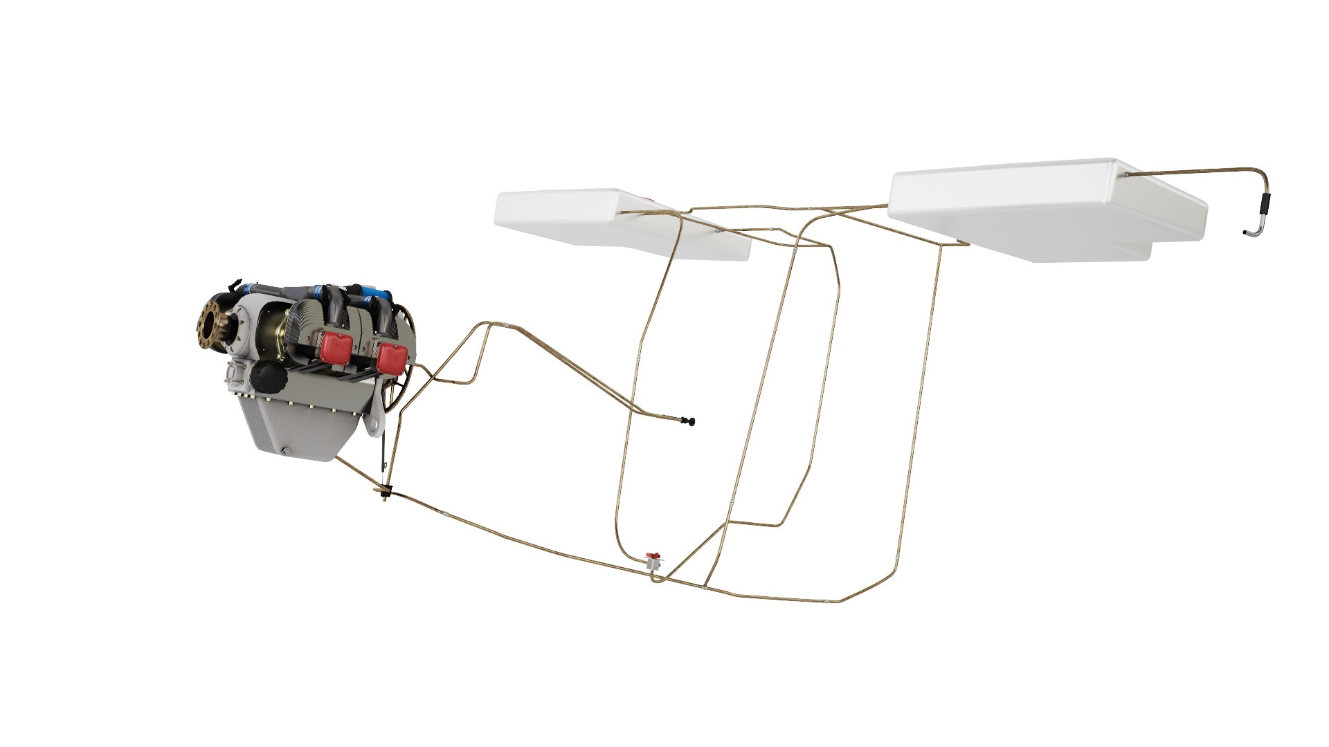 Plane Fuel System 3D - TurboSquid 2243225