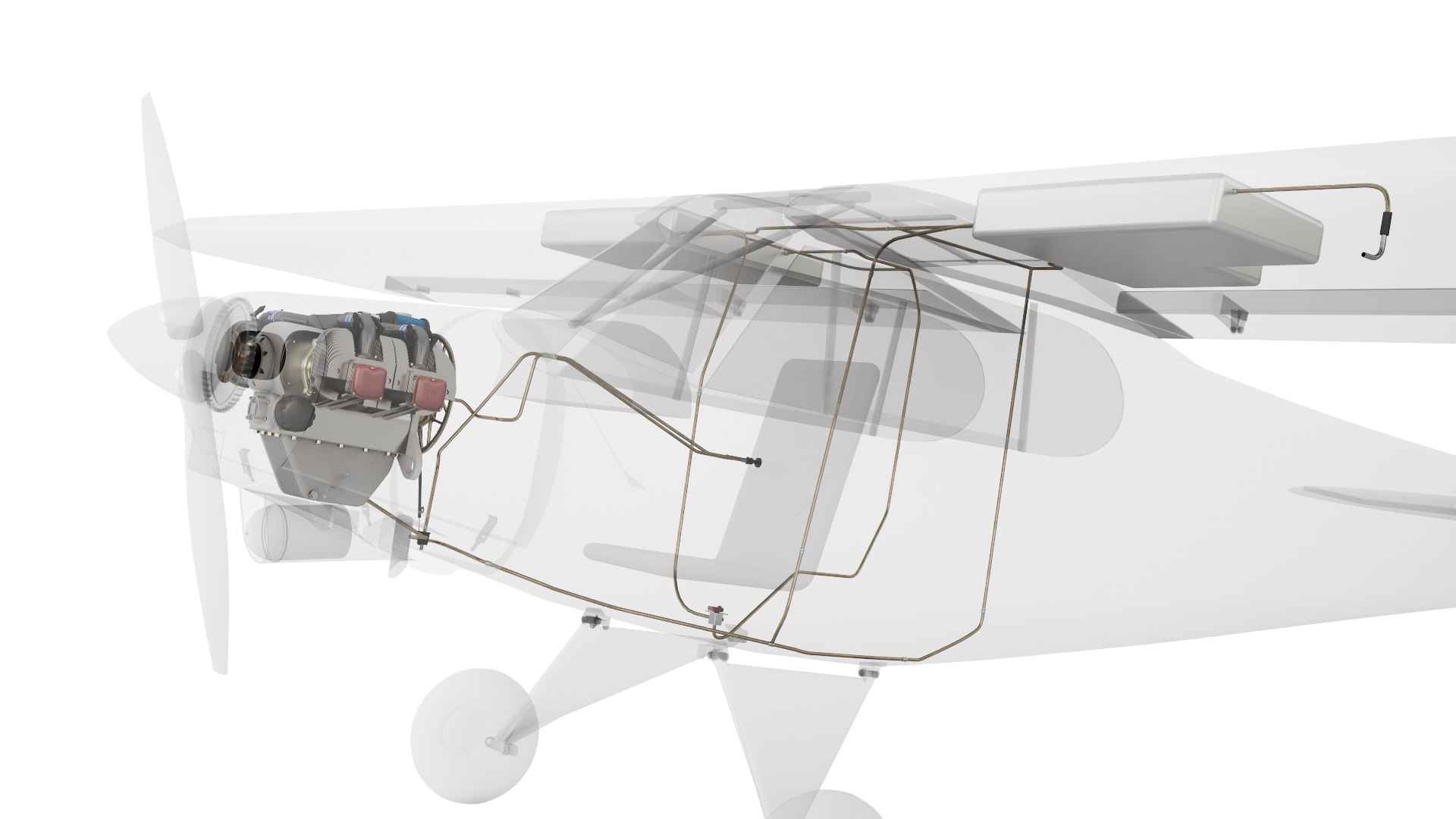 Plane Fuel System 3D - TurboSquid 2243225