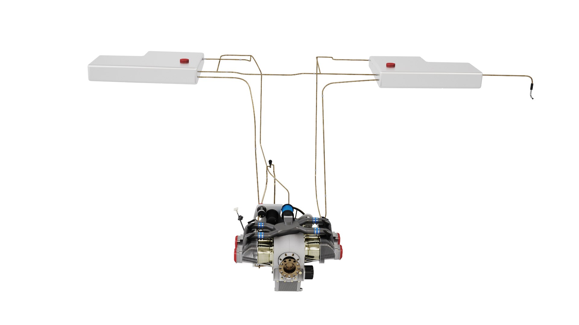 Plane Fuel System 3D - TurboSquid 2243225