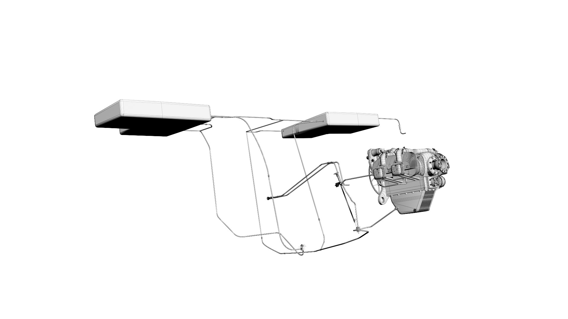 Plane Fuel System 3D - TurboSquid 2243225