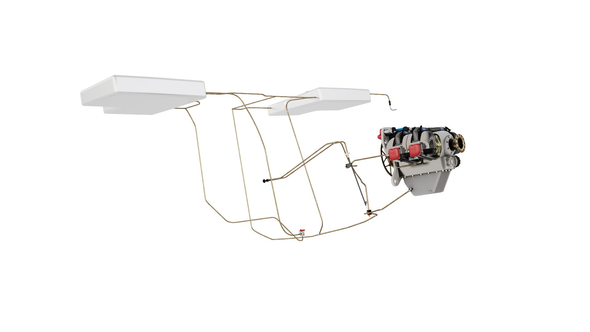 Plane Fuel System 3D - TurboSquid 2243225