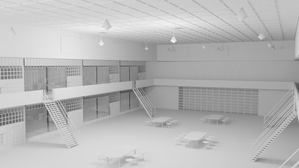 modelo 3d Interior de la prisión - TurboSquid 2157301