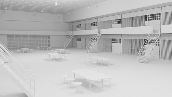 modelo 3d Interior de la prisión - TurboSquid 2157301