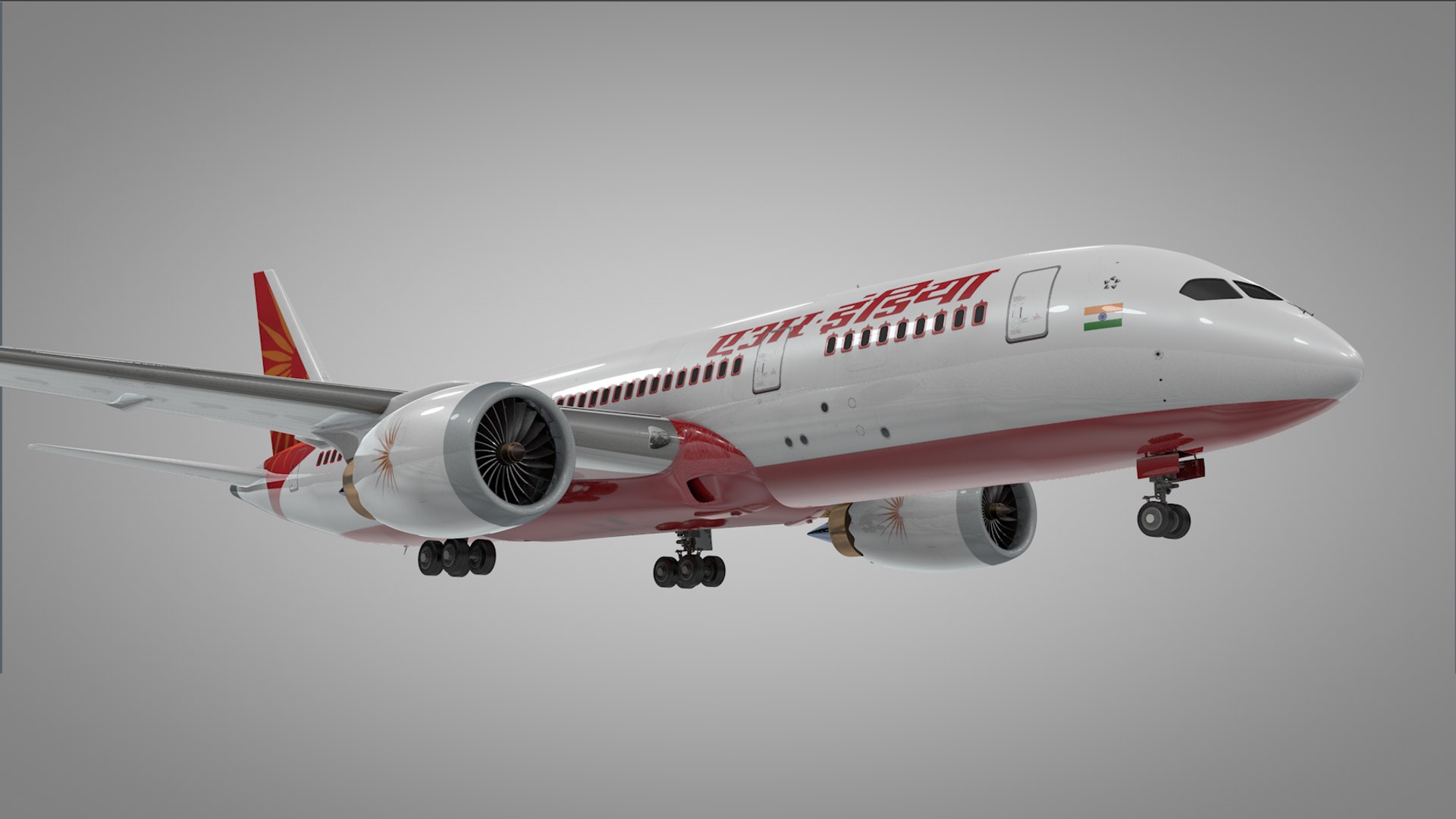Boeing 787 Dreamliner Air India 3D - TurboSquid 1613480