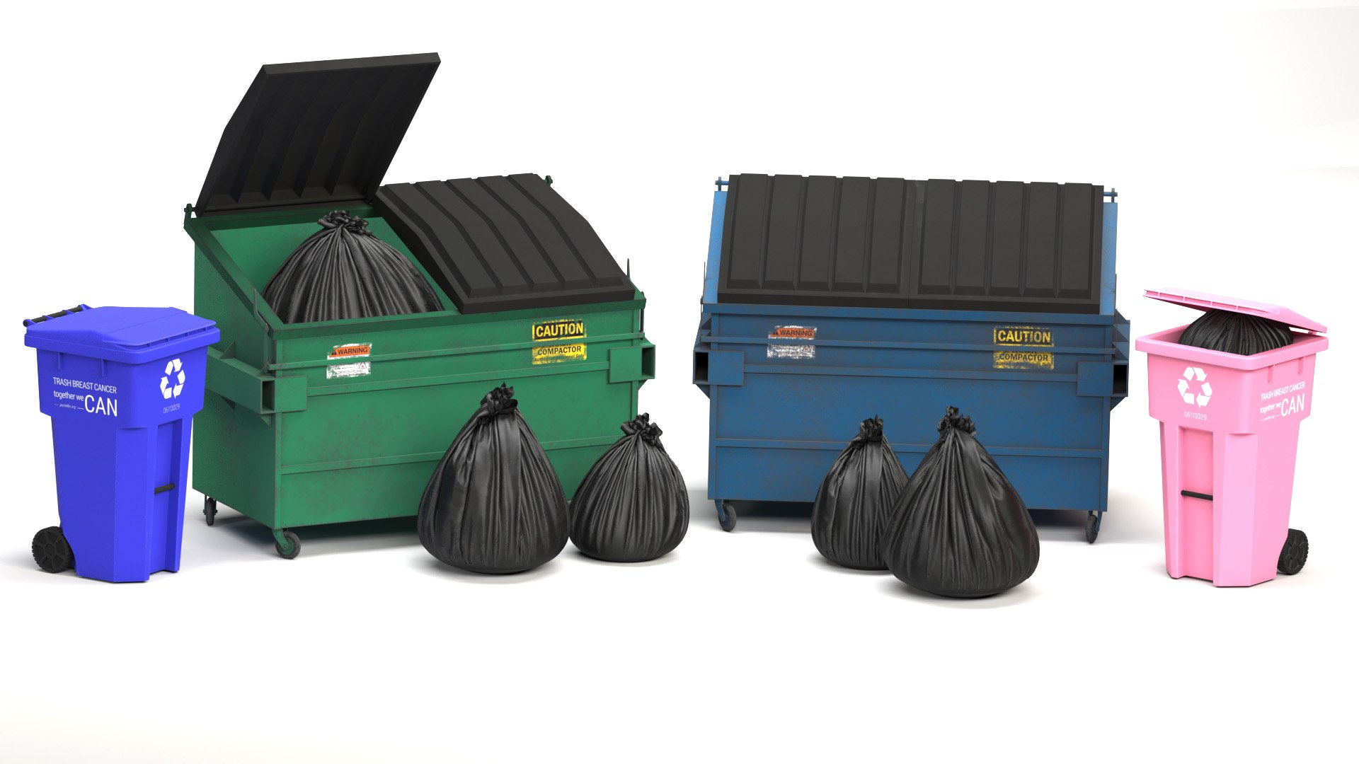 3D Model Dustbin Trash - TurboSquid 1997402