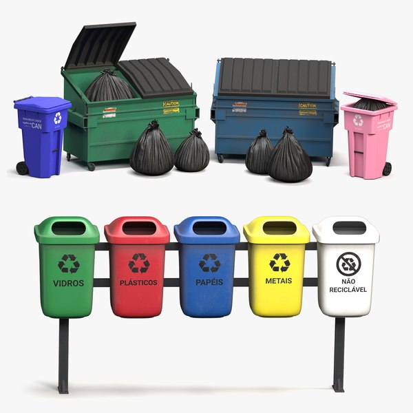 modelo 3d Dustbin Trash - TurboSquid 1997402