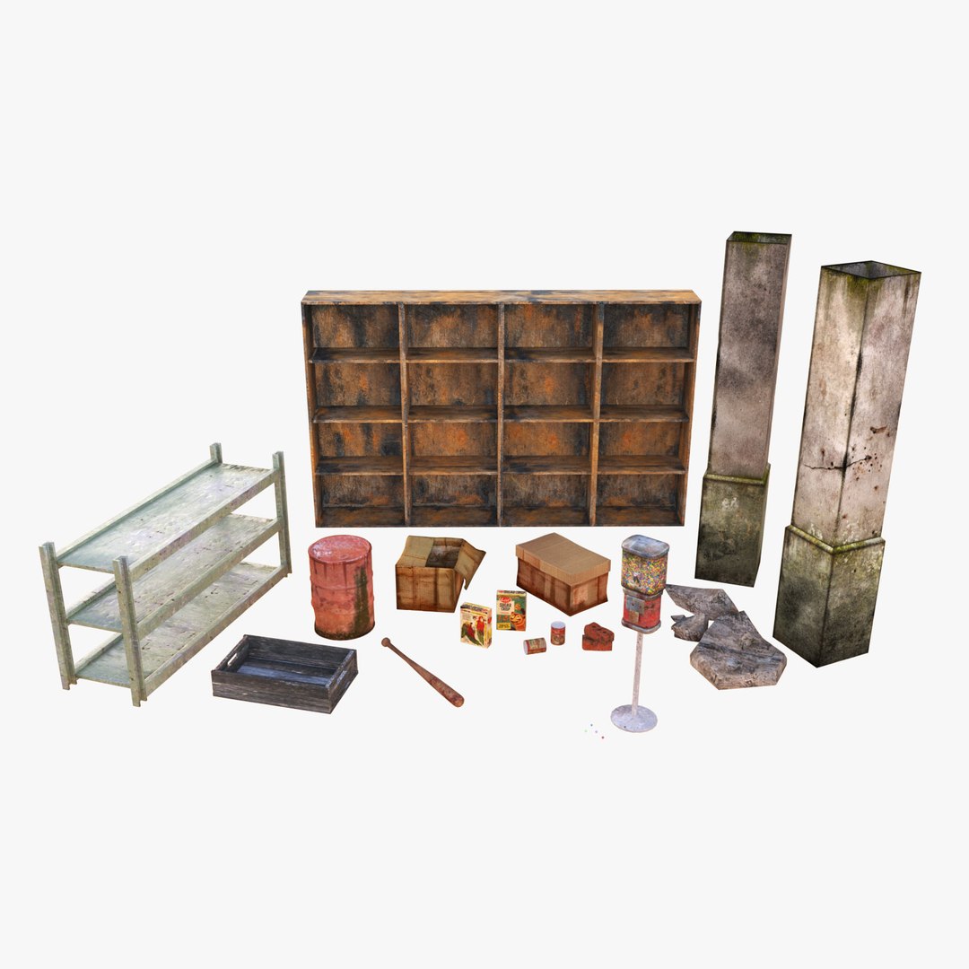 Props Abandoned Pack 3D Model - TurboSquid 1371679