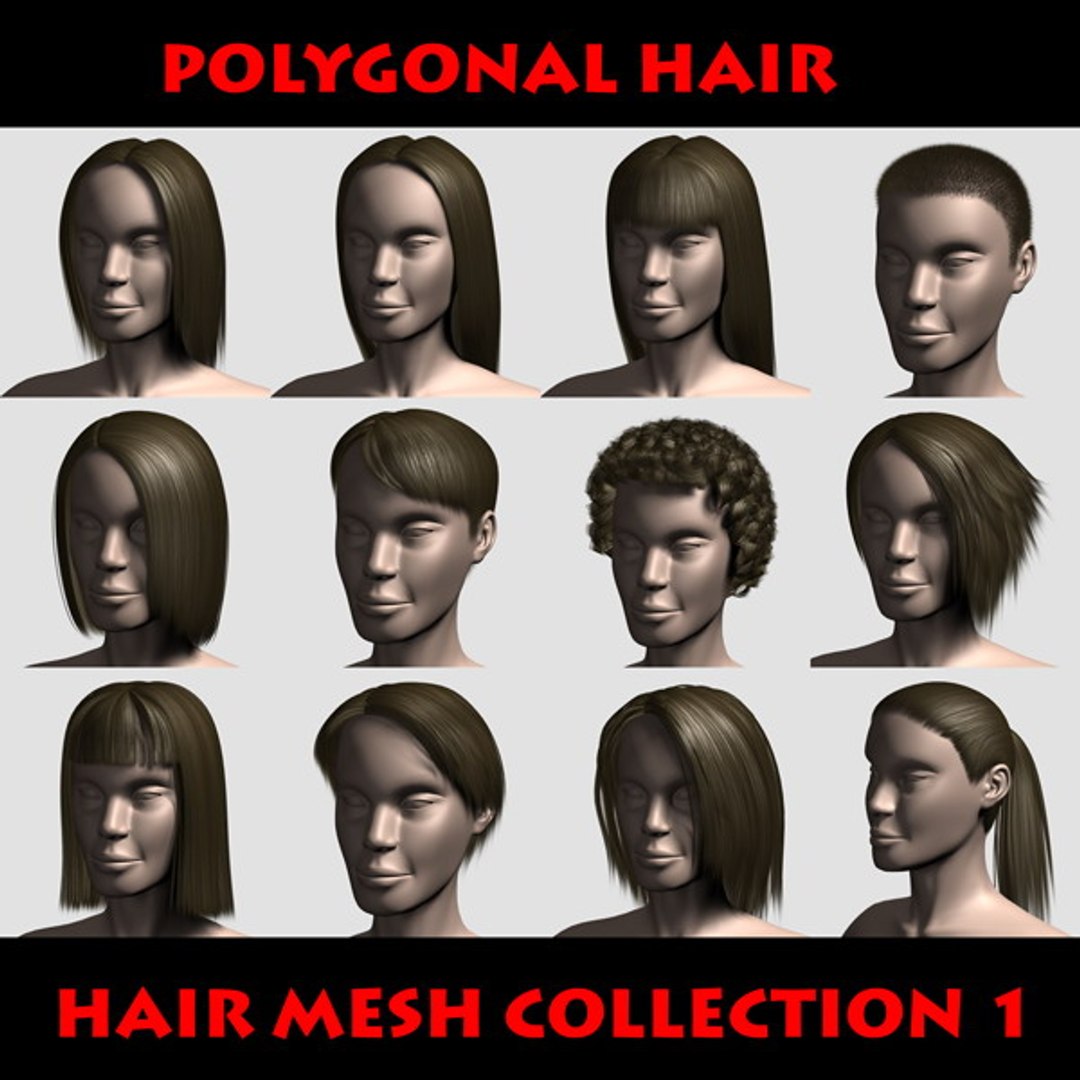 3ds Max Hairs Character Mesh