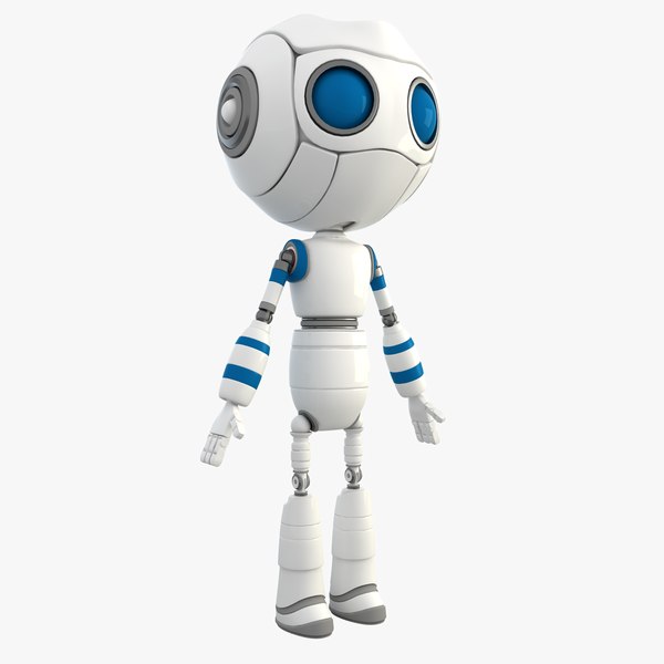 3d model robot character android