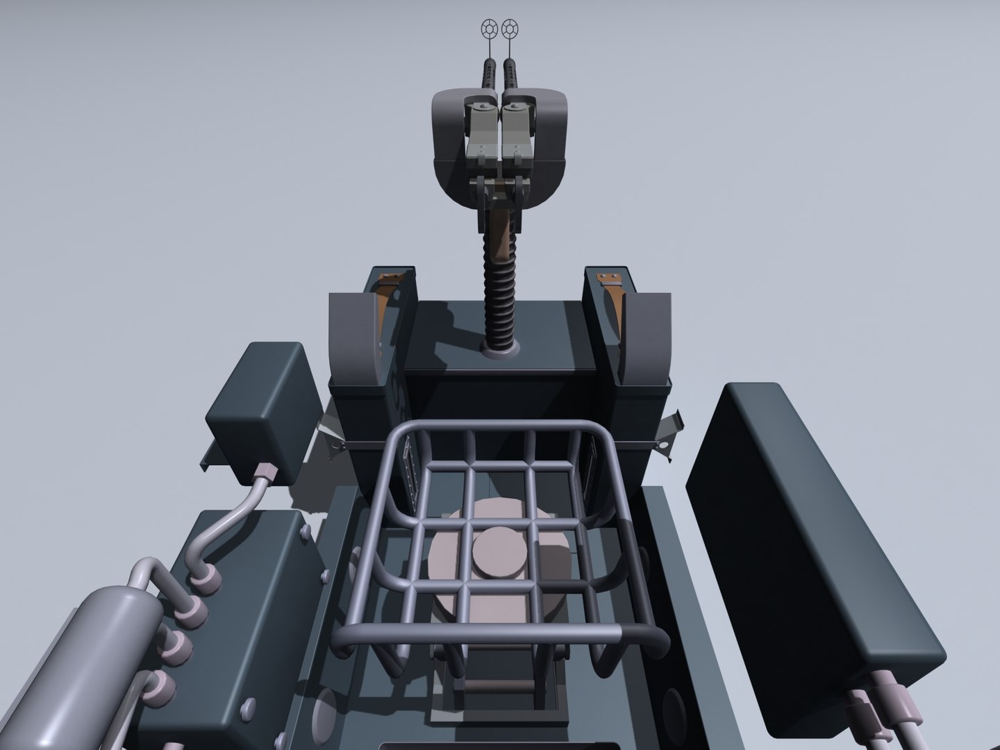 3d Ju-87 Cockpit Model