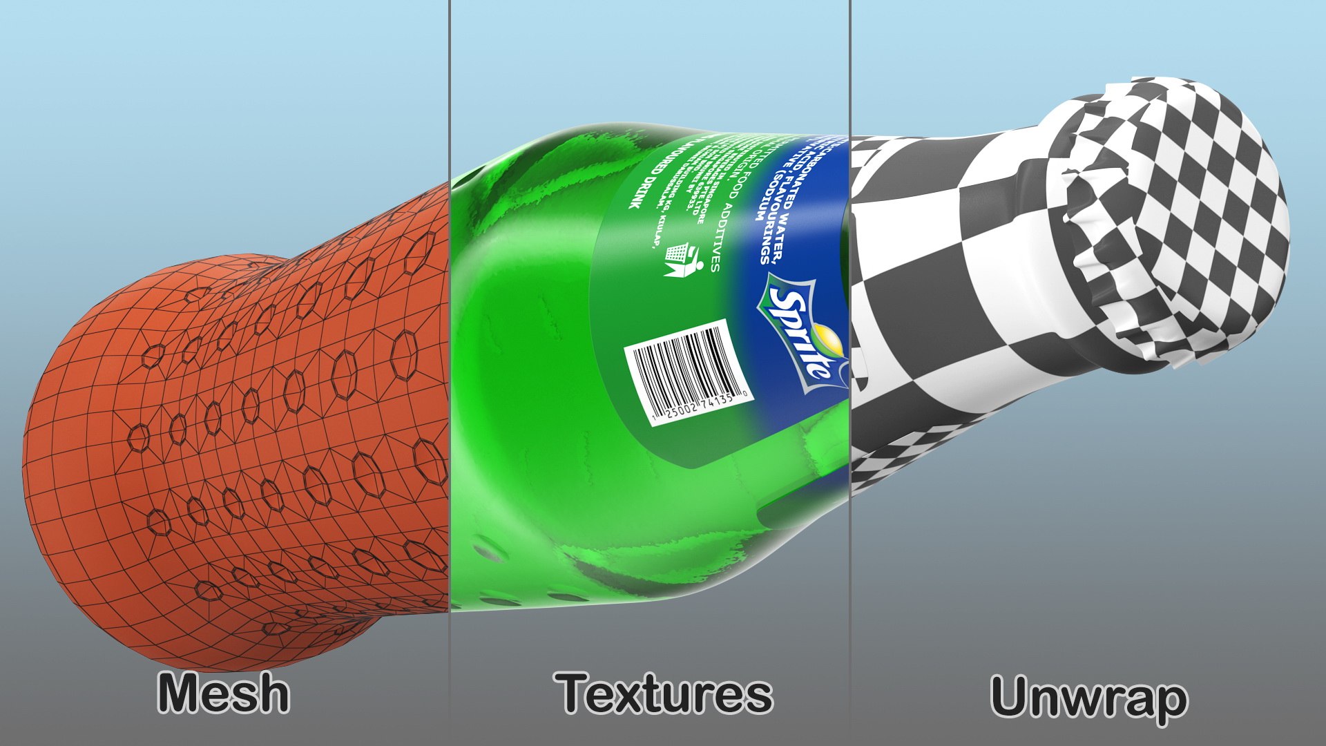 3D model sprite bottles packages pack - TurboSquid 1459830