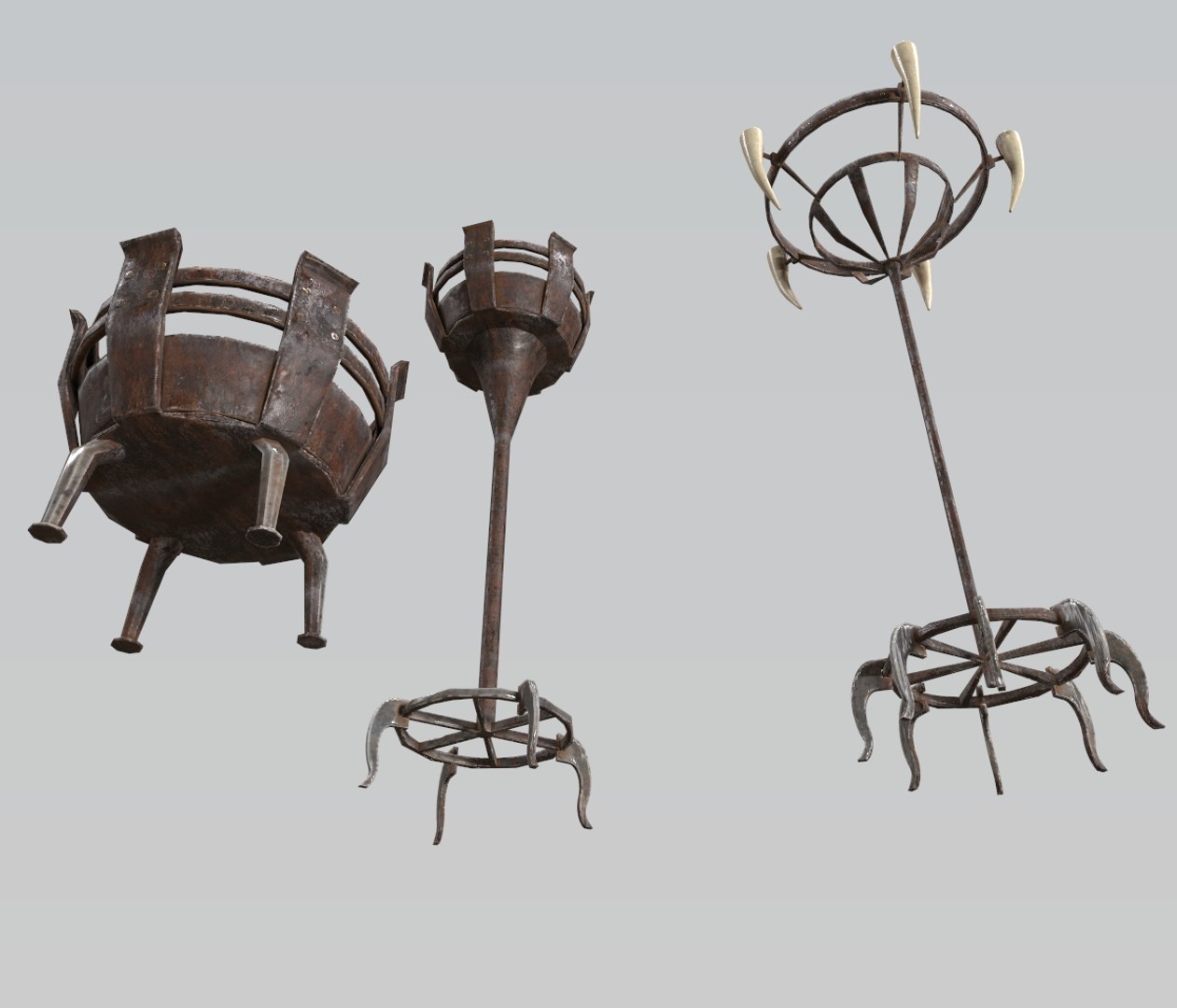 3D Dungeon Castle Light Sources Model - TurboSquid 1203259