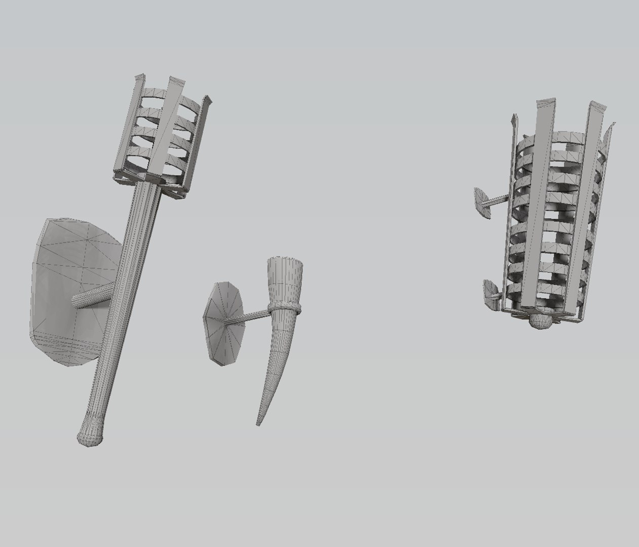 3D Dungeon Castle Light Sources Model - TurboSquid 1203259