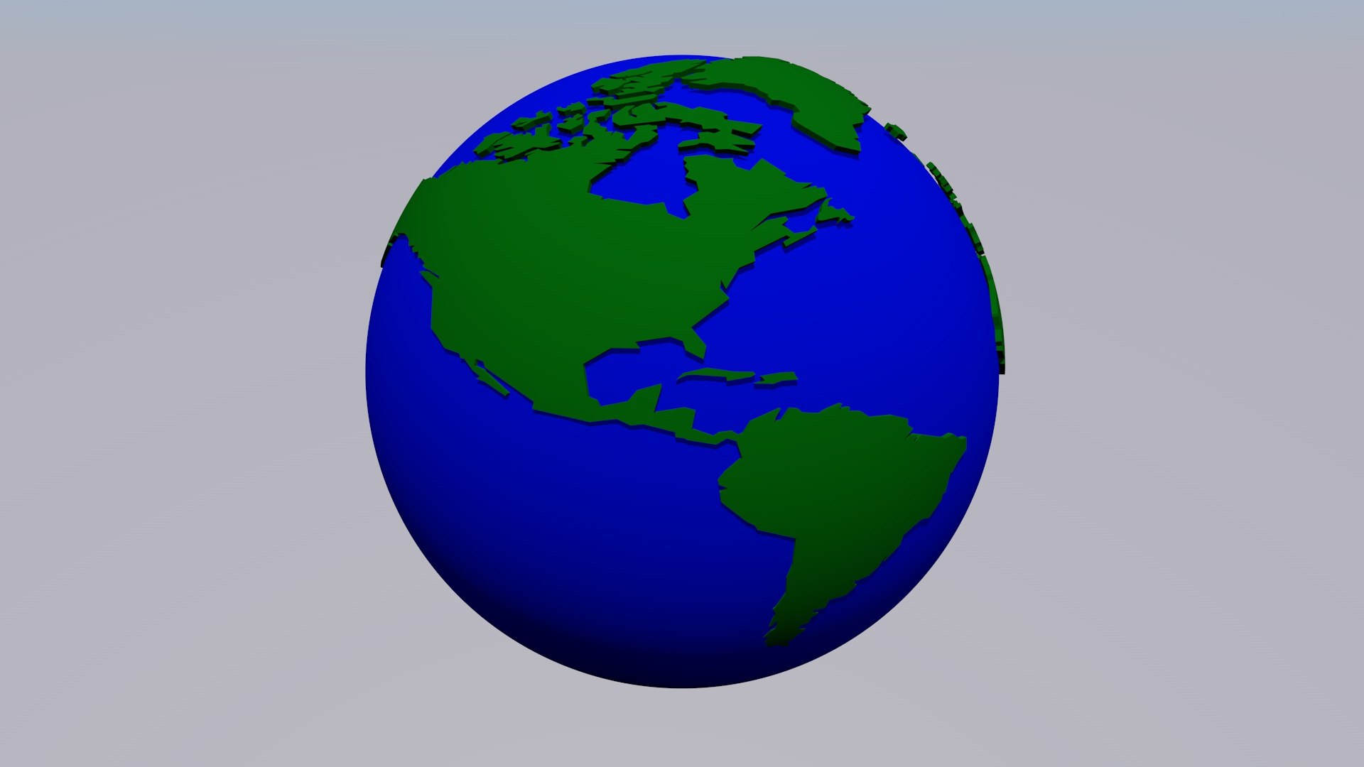 Simple Schematic Globe - Two Versions 3D Model - TurboSquid 1794152