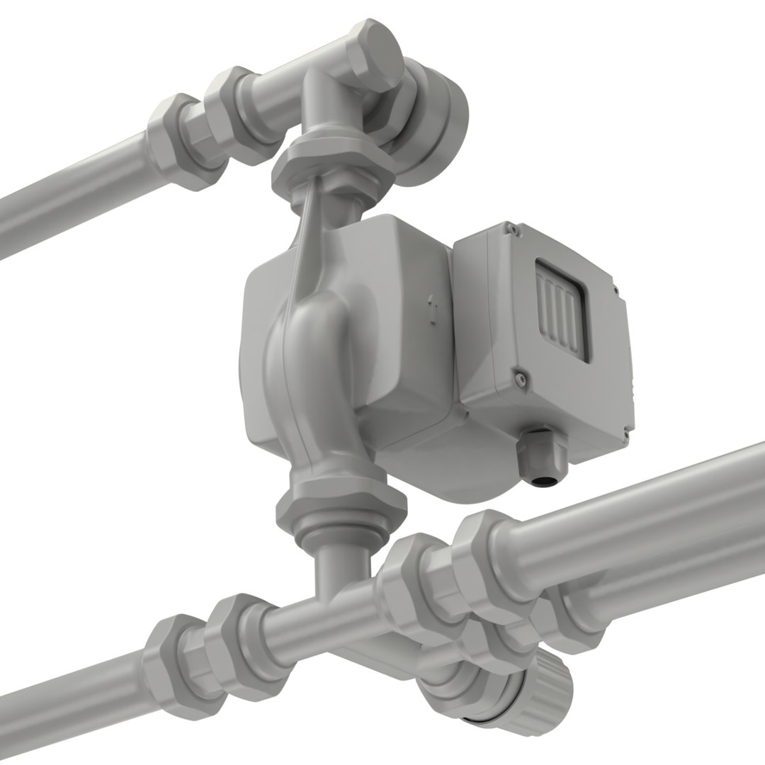 3D fittings heating pump model - TurboSquid 1461895