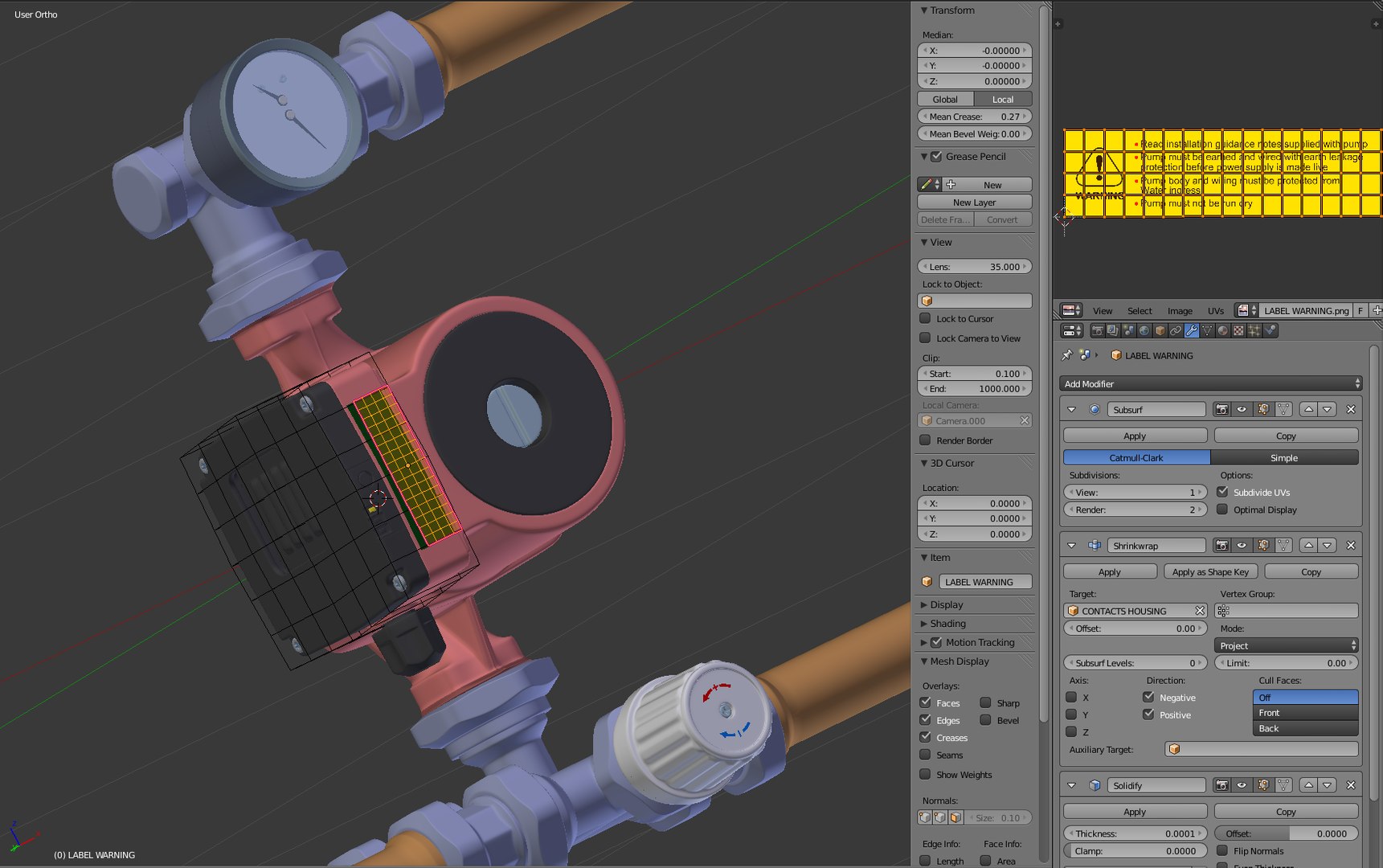 3D fittings heating pump model - TurboSquid 1461895