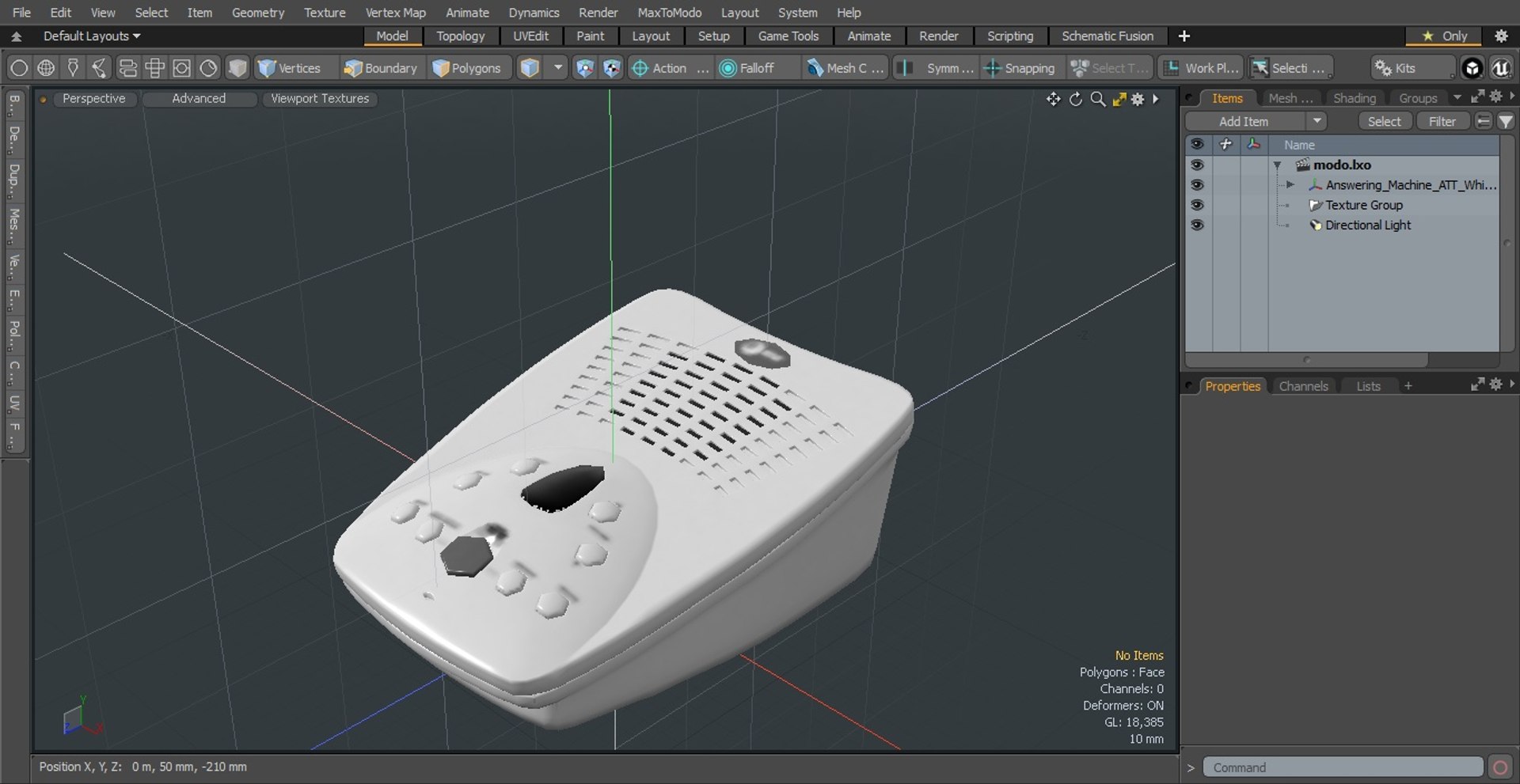 3D Answering Machine ATT White Model - TurboSquid 2090395