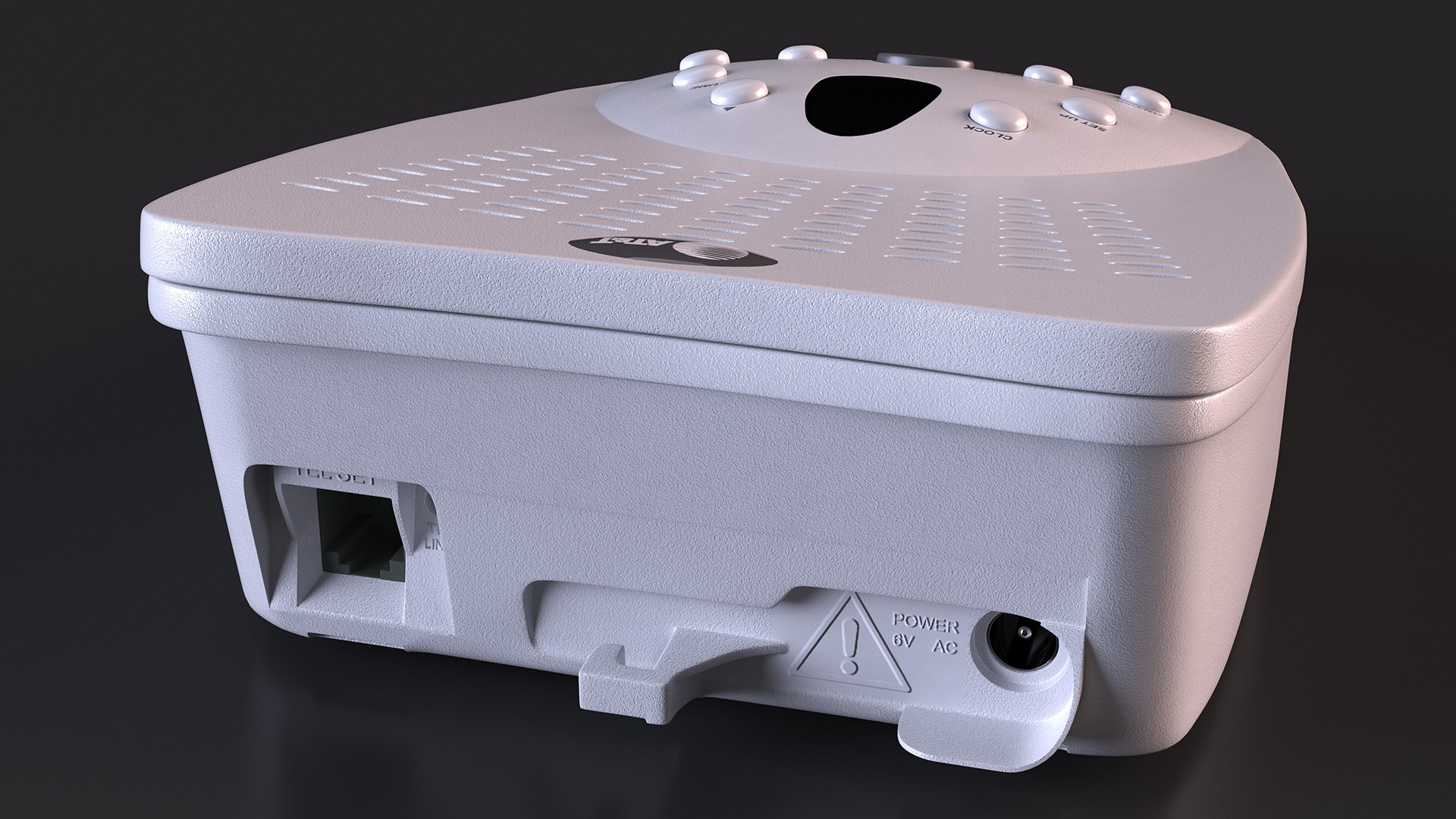 3D Answering Machine ATT White Model - TurboSquid 2090395