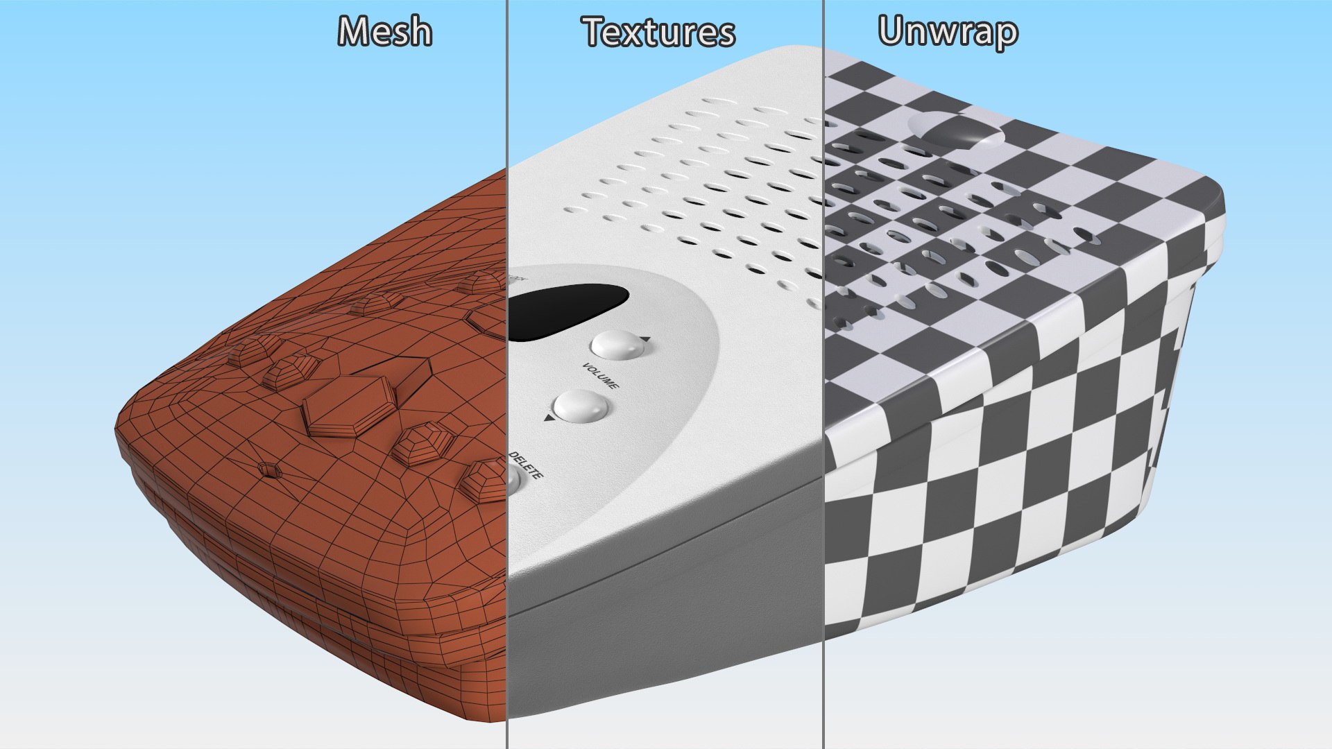 3D Answering Machine ATT White Model - TurboSquid 2090395