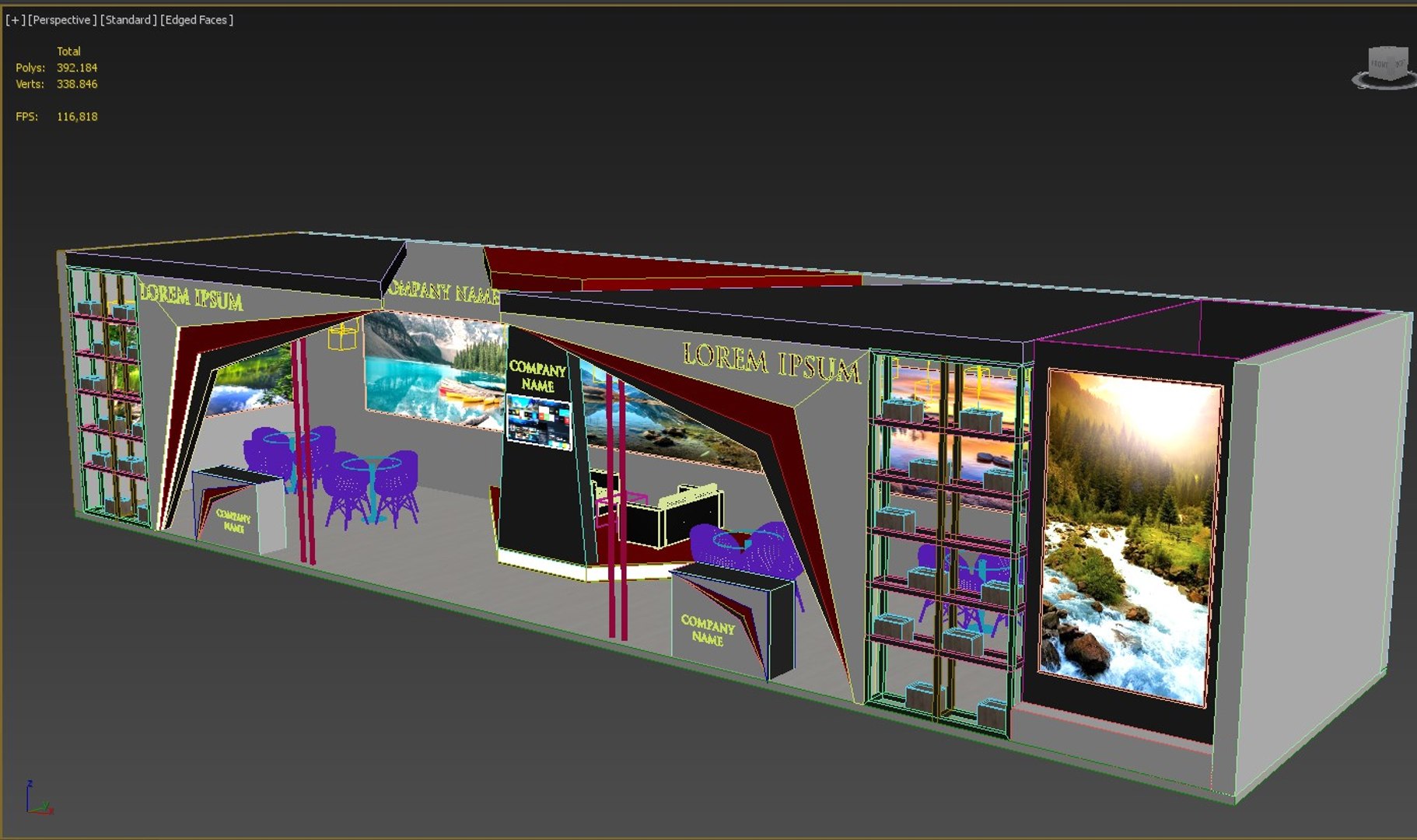 3D Booth Exhibit Stand - TurboSquid 1694952