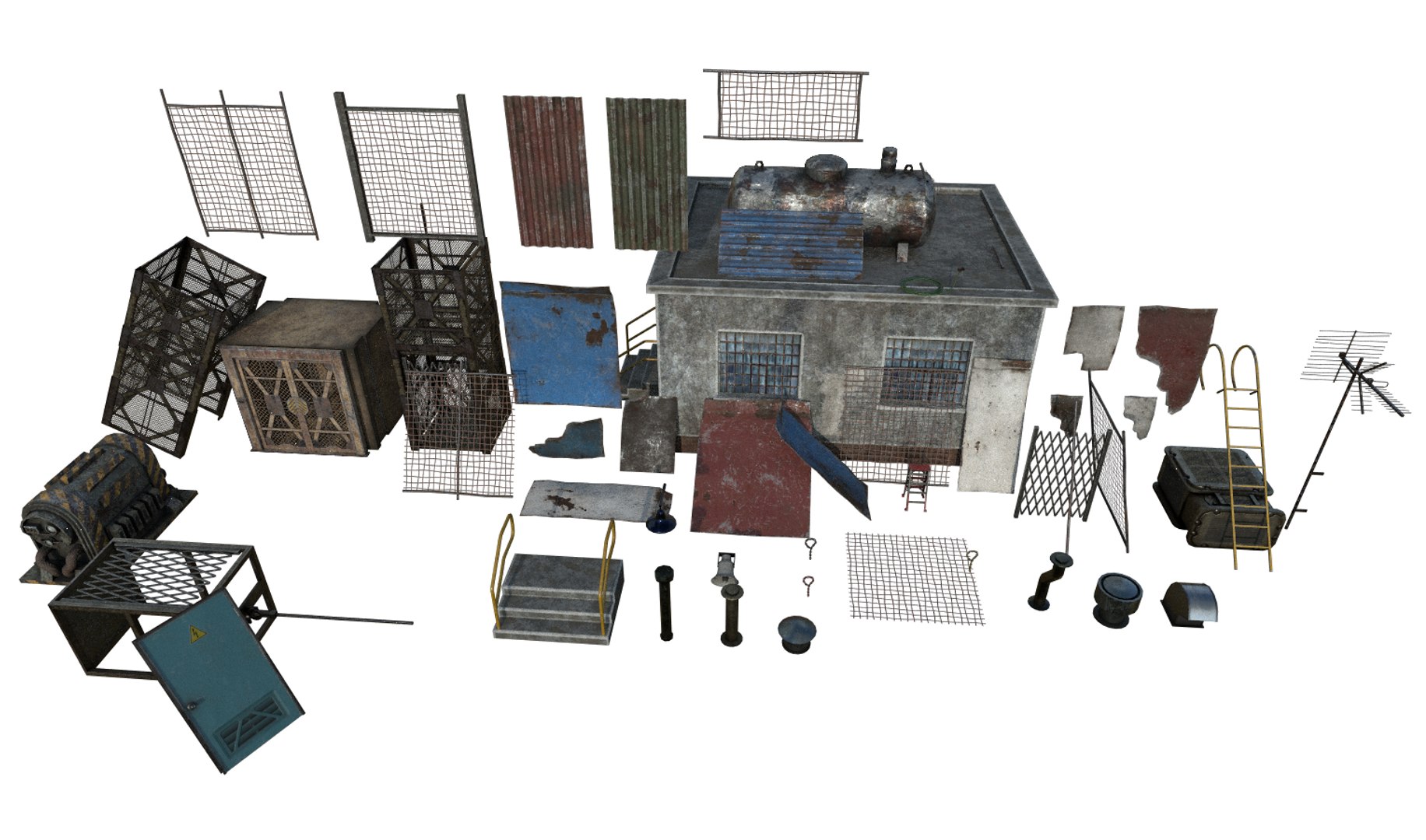 Industrial Props Pack 3 3D model - TurboSquid 2111583