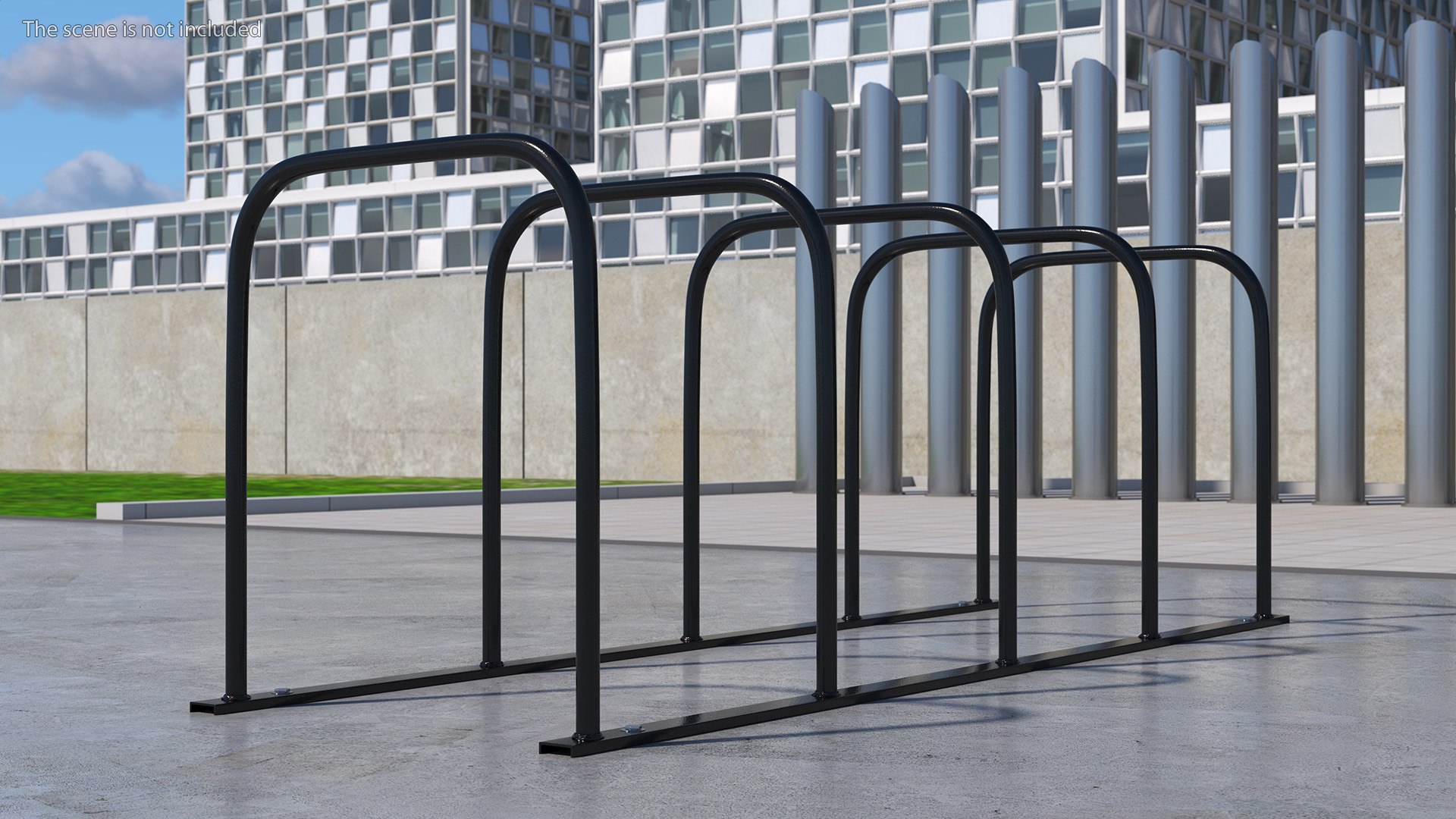 Metal Bicycle Rack Model - TurboSquid 2220141