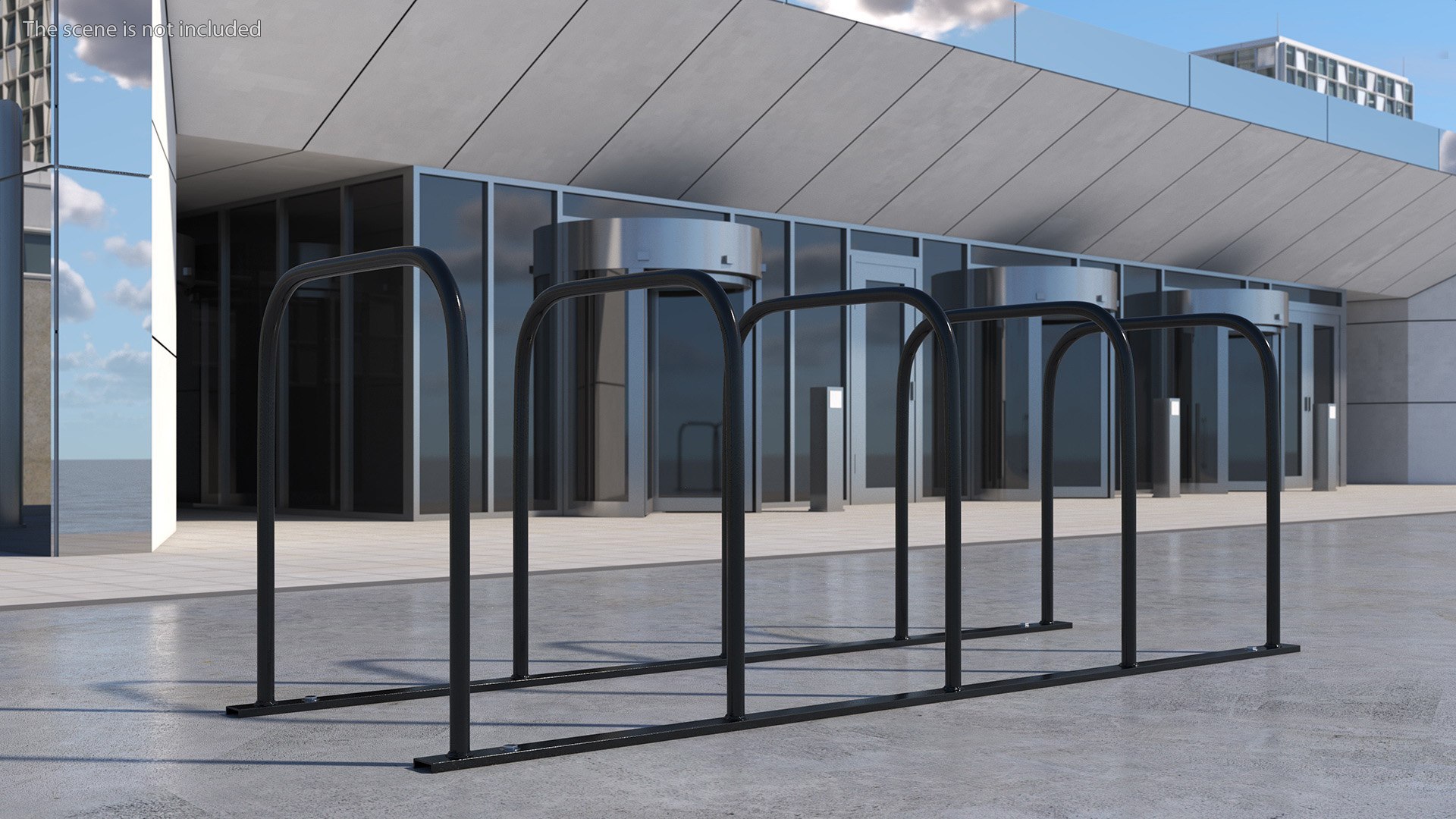 Metal Bicycle Rack Model - TurboSquid 2220141