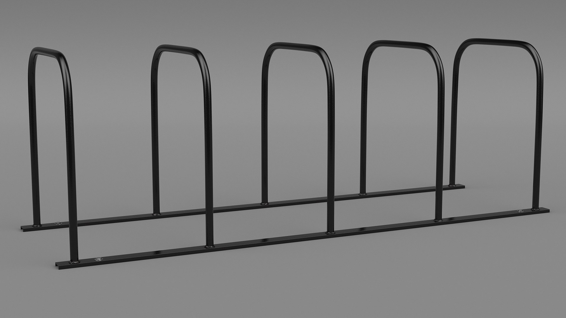 Metal Bicycle Rack Model - TurboSquid 2220141