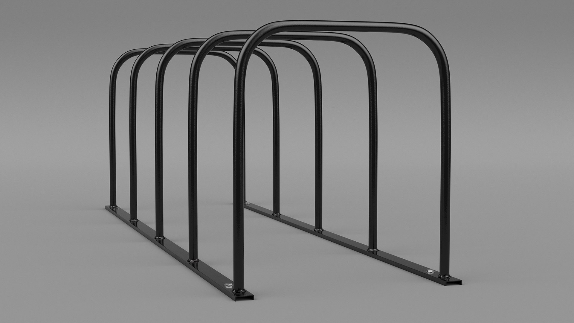 Metal Bicycle Rack Model - TurboSquid 2220141
