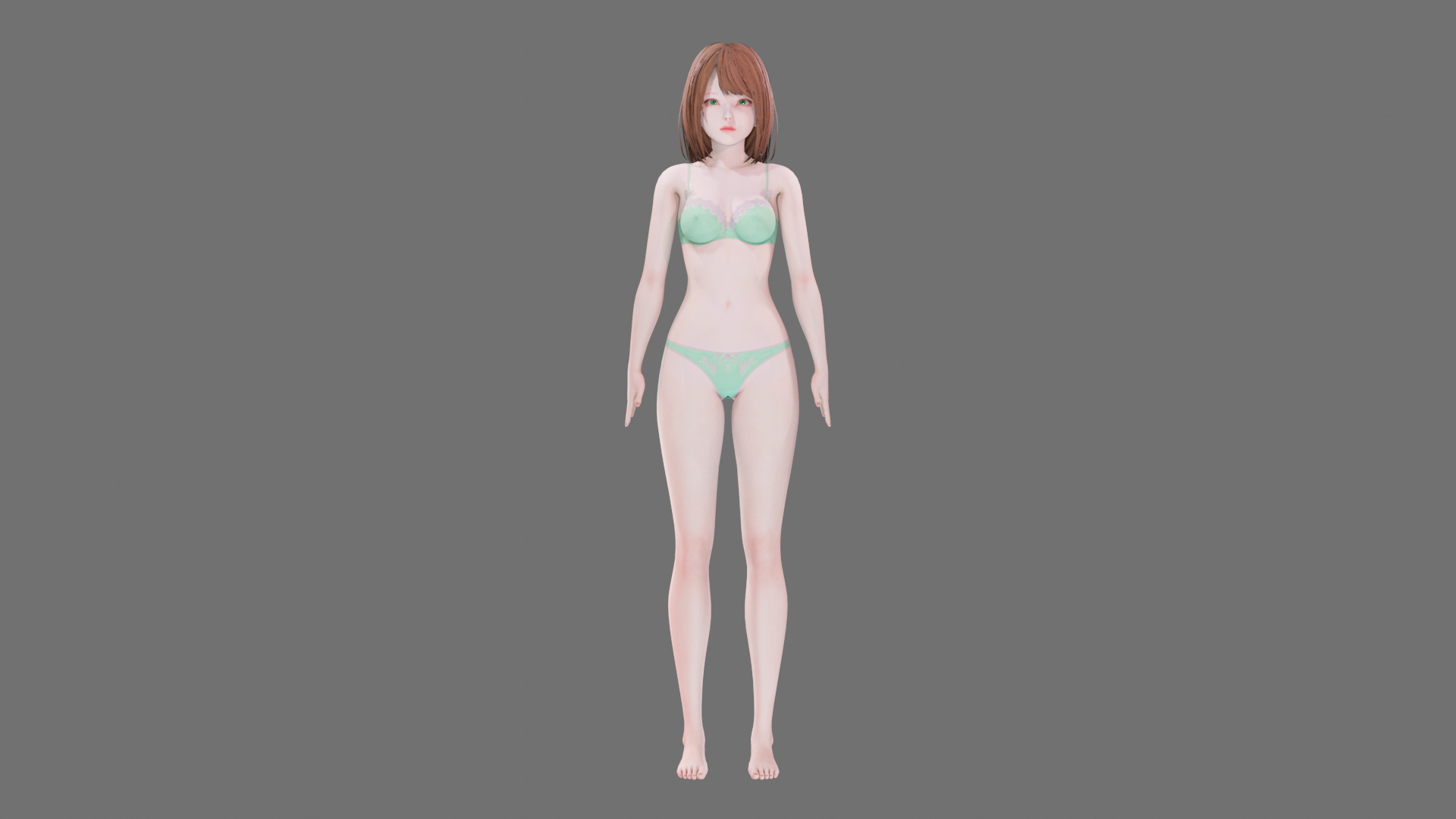 3D Lingerie Clothes 0006 - Rigged -Unreal - Unity - Blender - Animated - Realistic Female ...
