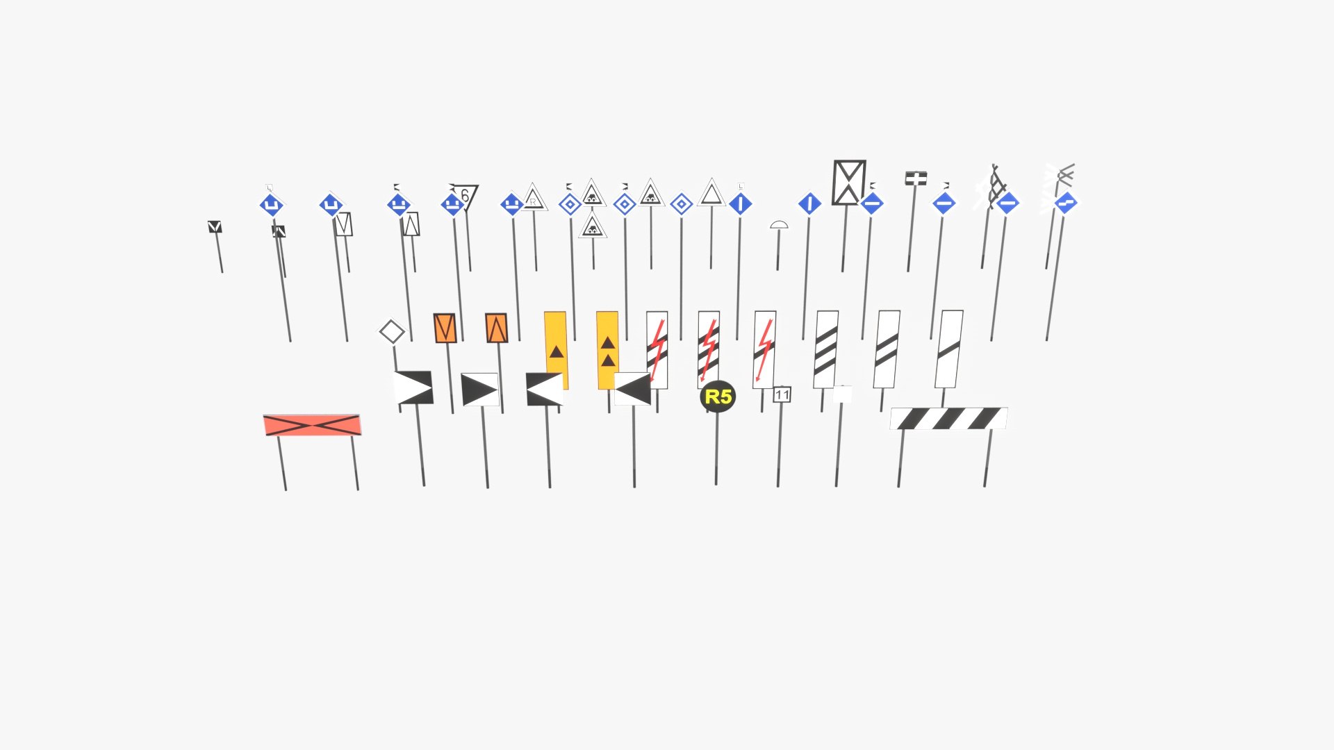 Railway Elements Pack 3D Model - TurboSquid 1944746