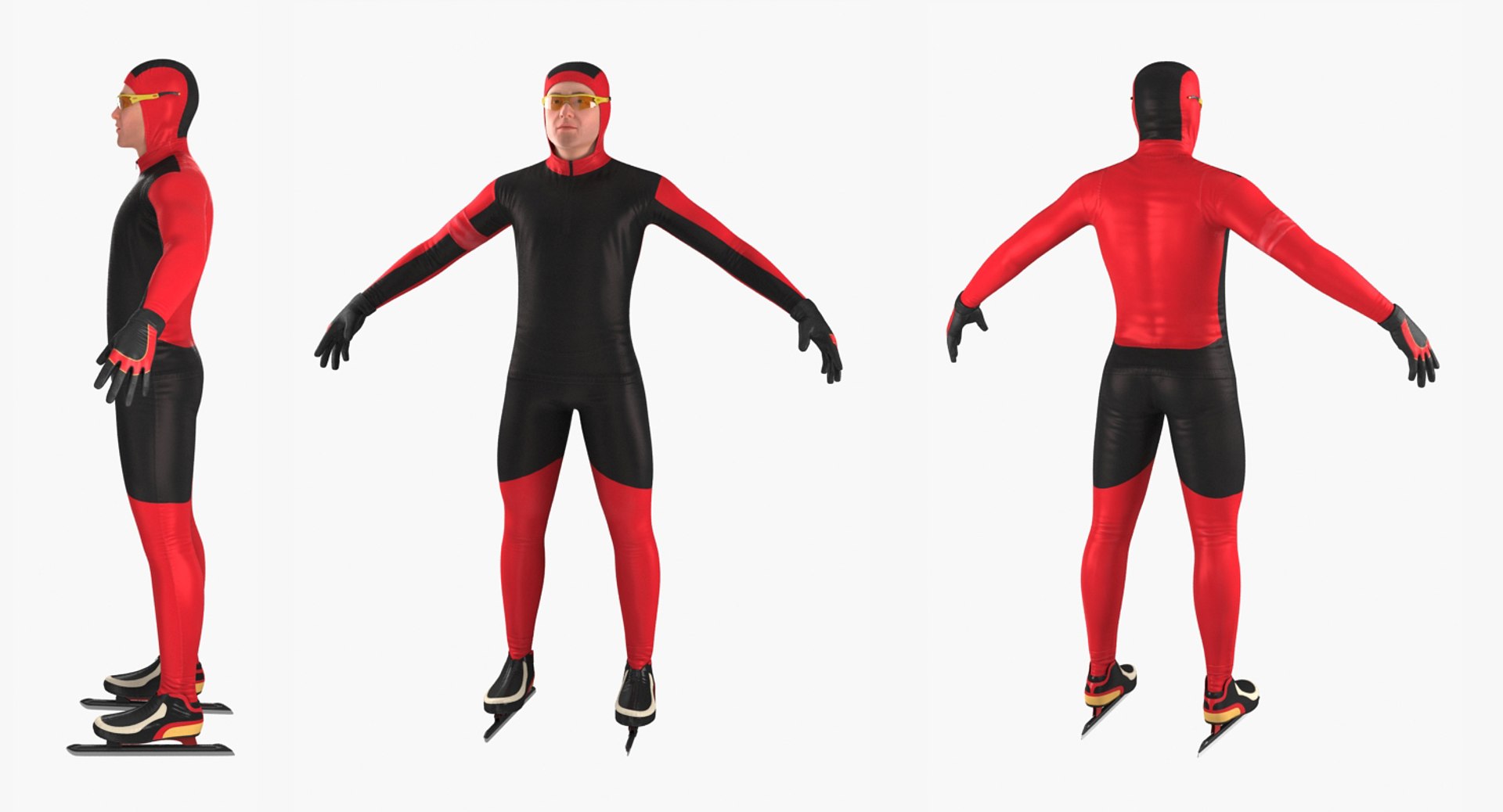 3D winter sport characters model - TurboSquid 1222270