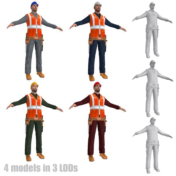 Construction Worker 3D Models for Download | TurboSquid
